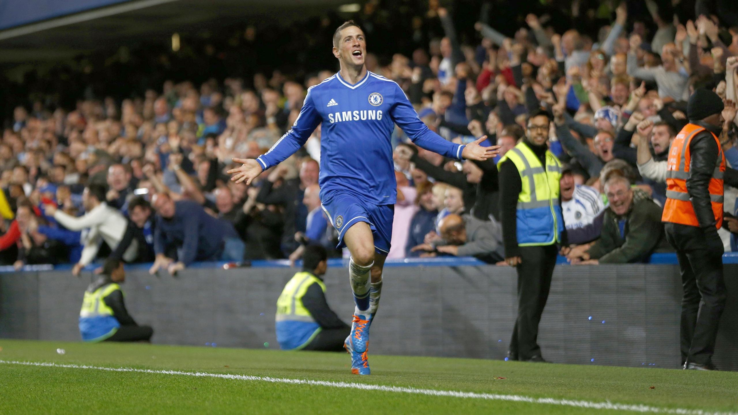 Fernando Torres Chelsea Celebration