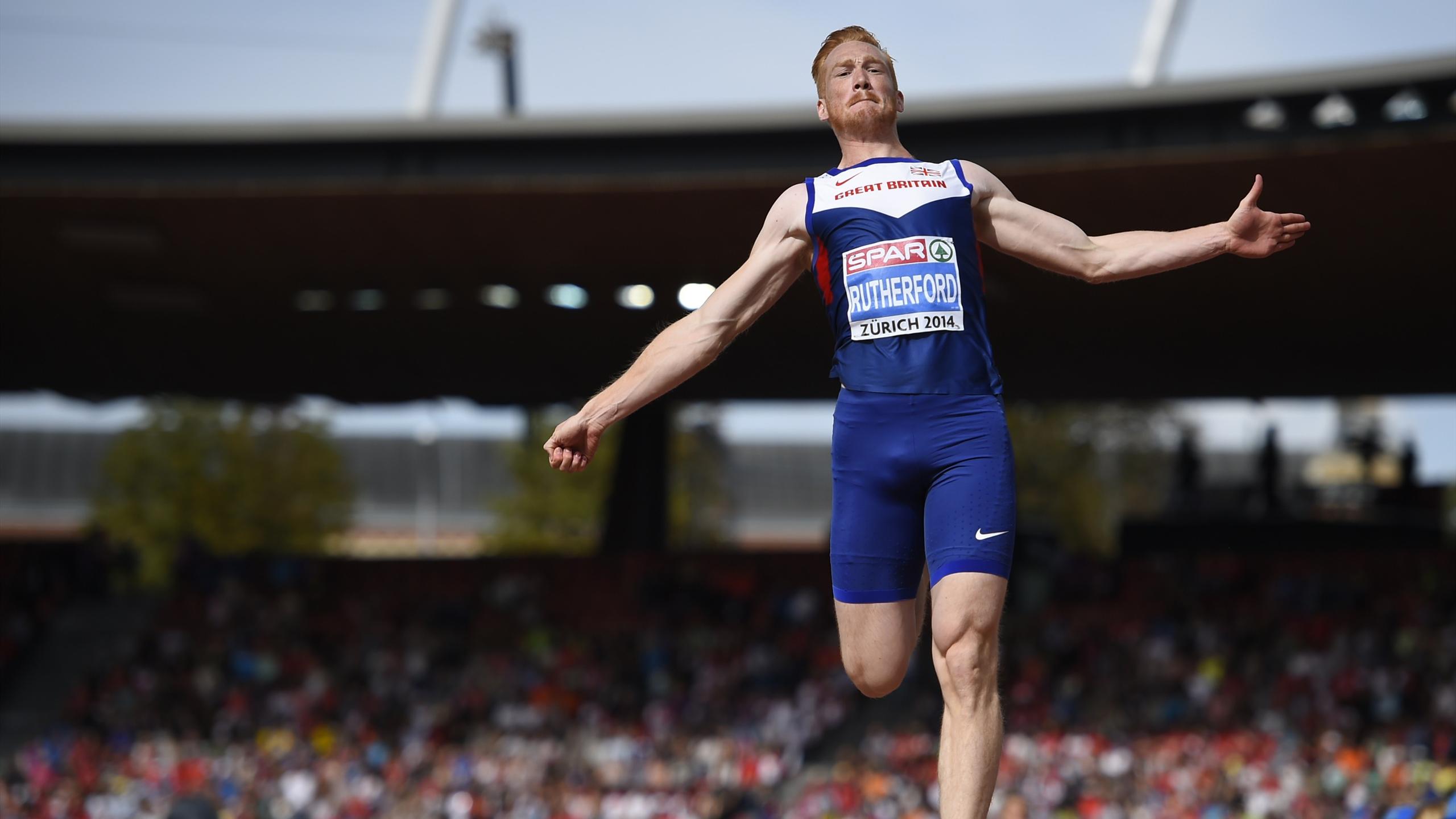 Greg Rutherford unveils long rump runway and sandpit… in his garden ...