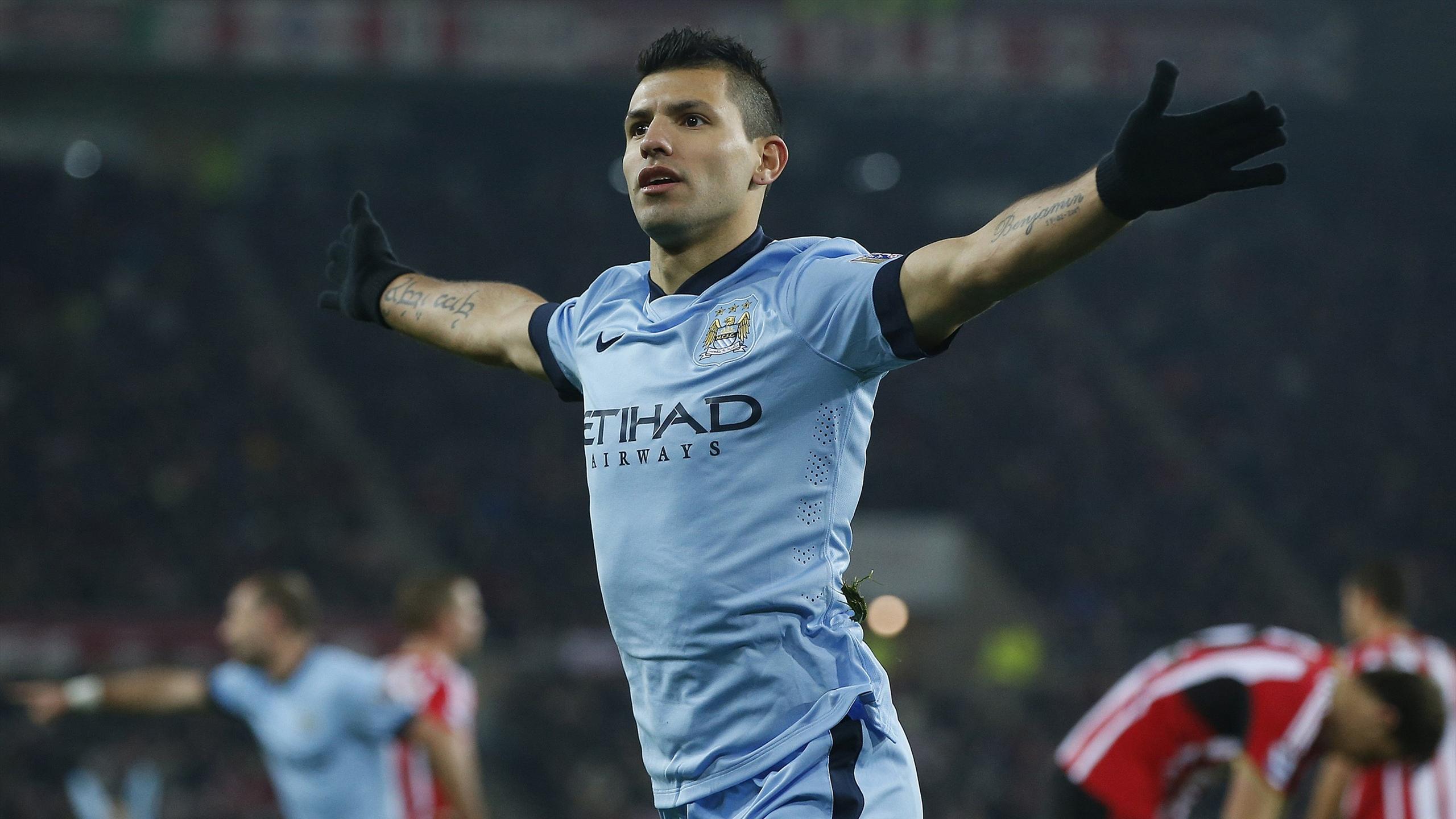 Sergio Agüero 108 dakikada bir gol atıyor - Eurosport