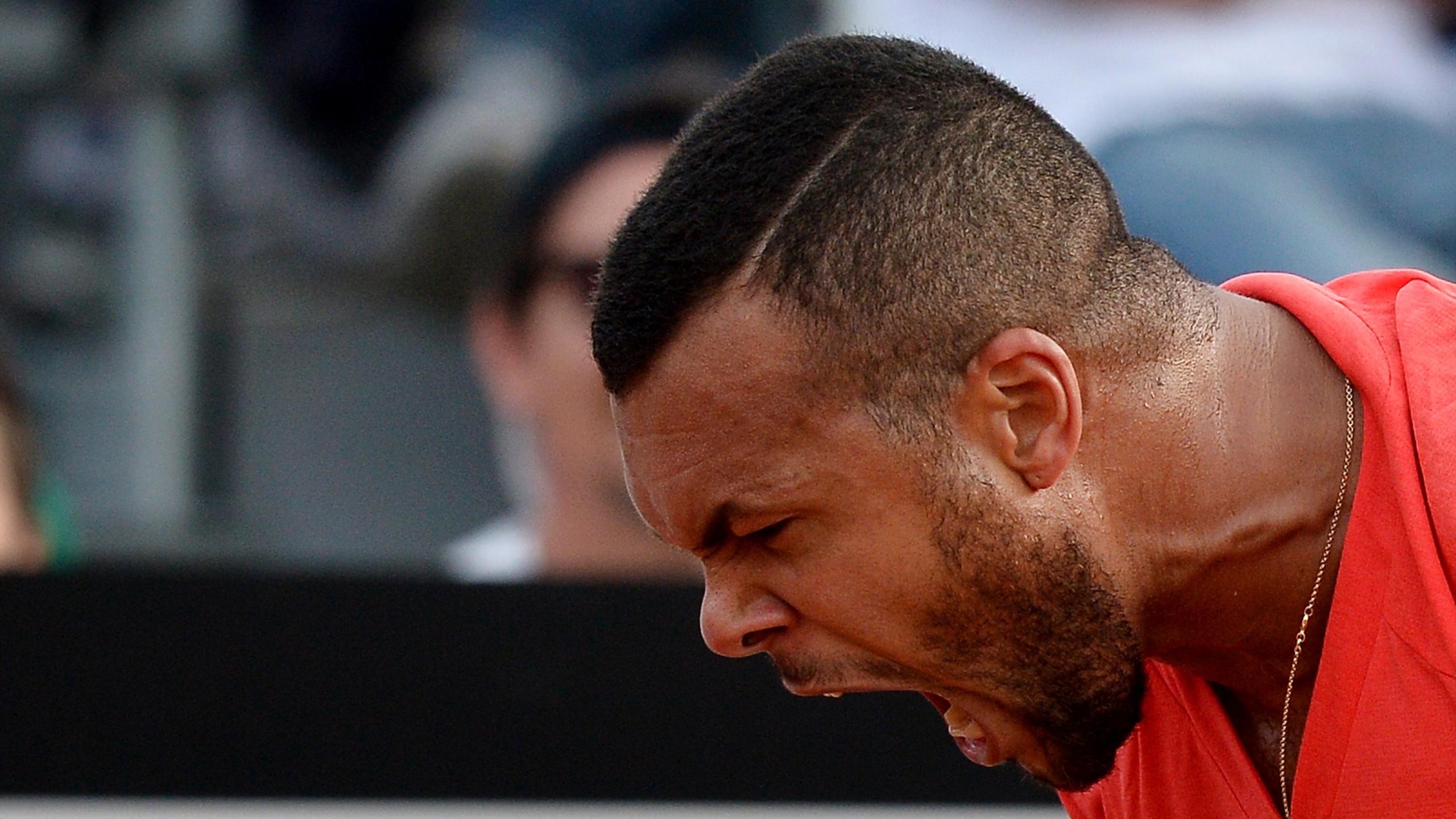 Eliminé par David Goffin, Jo-Wilfried Tsonga termine sur un couac à Rome - Eurosport