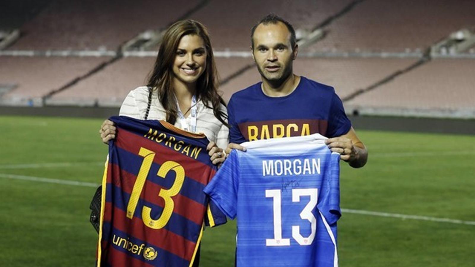 Iniesta conoce a Alex Morgan, la nueva ‘pareja’ de Messi - Curiosport ...