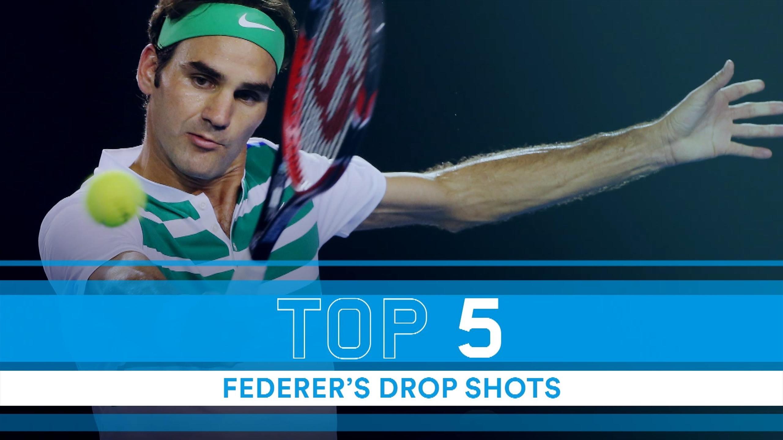 Top 5: Roger Federer drop shots - All Sports video - Eurosport