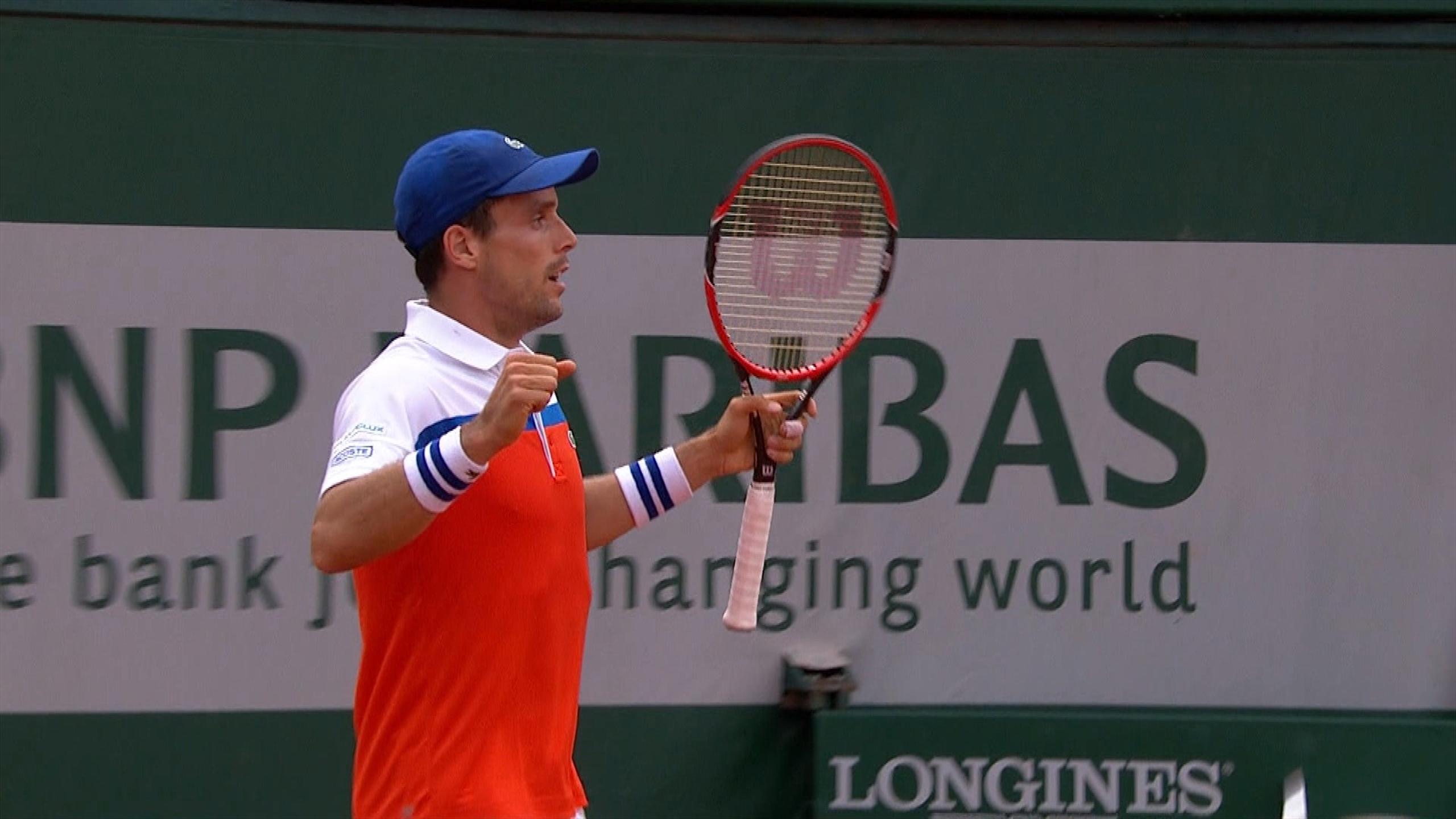 French Open 2016: - Highlights Roberto Bautista Agut - Paul-Henri ...