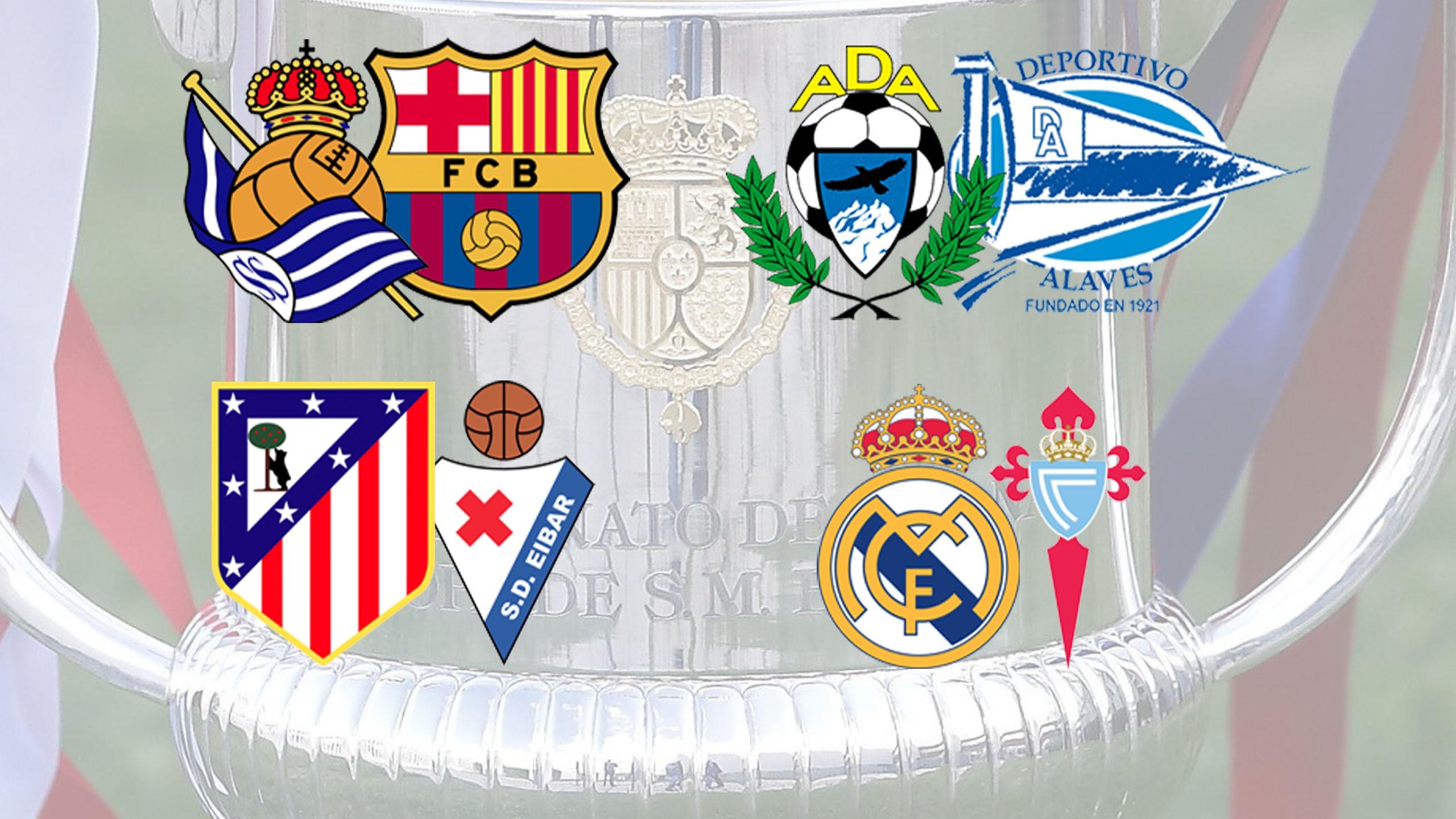 Copa del Rey: Real Sociedad-Barça, Atlético-Éibar, Real Madrid-Celta y ...