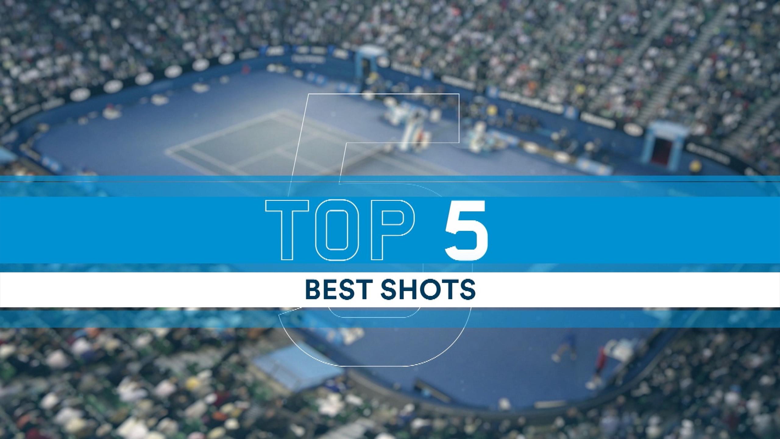Top five shots on Day 11 of the Australian Open - Tennis video - Eurosport
