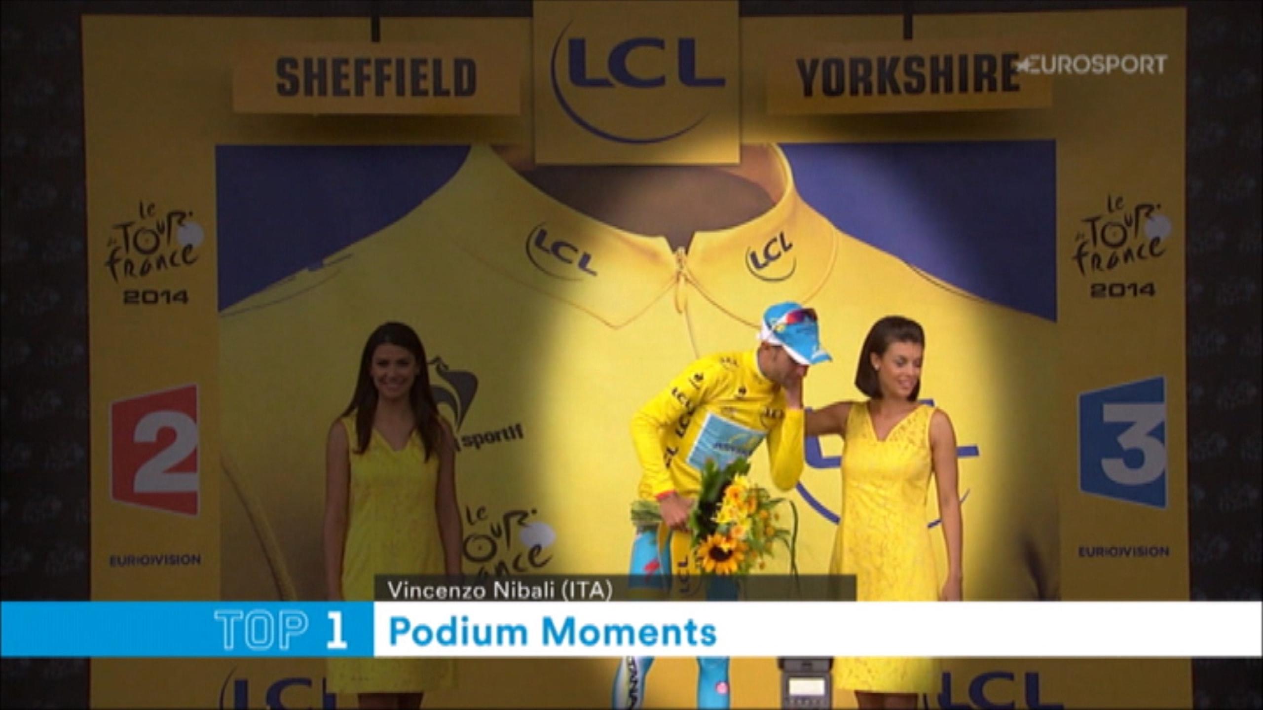 Top 5 podium moments - Cycling video - Eurosport