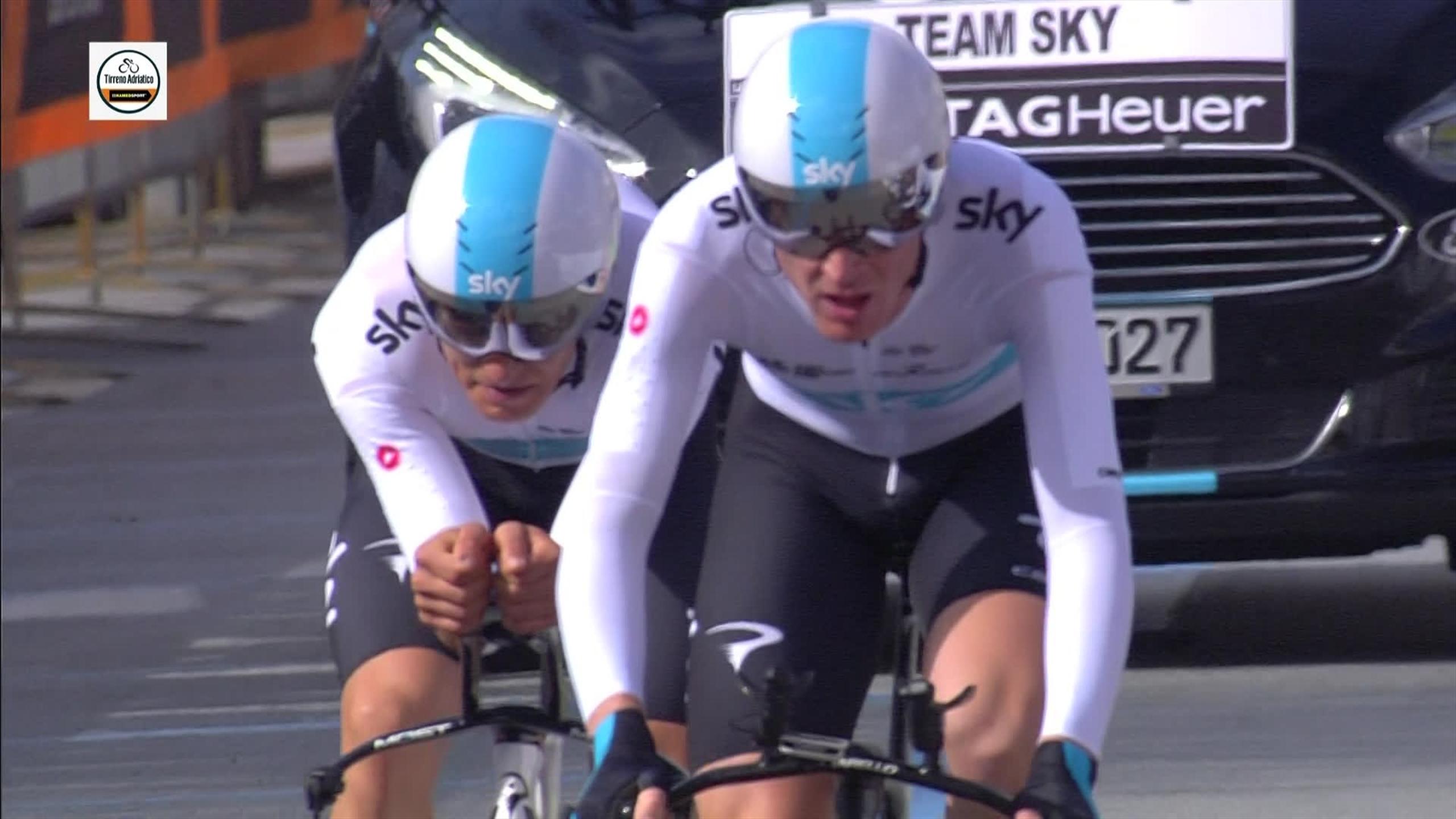 Team Sky cruise into third place with Team Time Trial run - Cycling ...