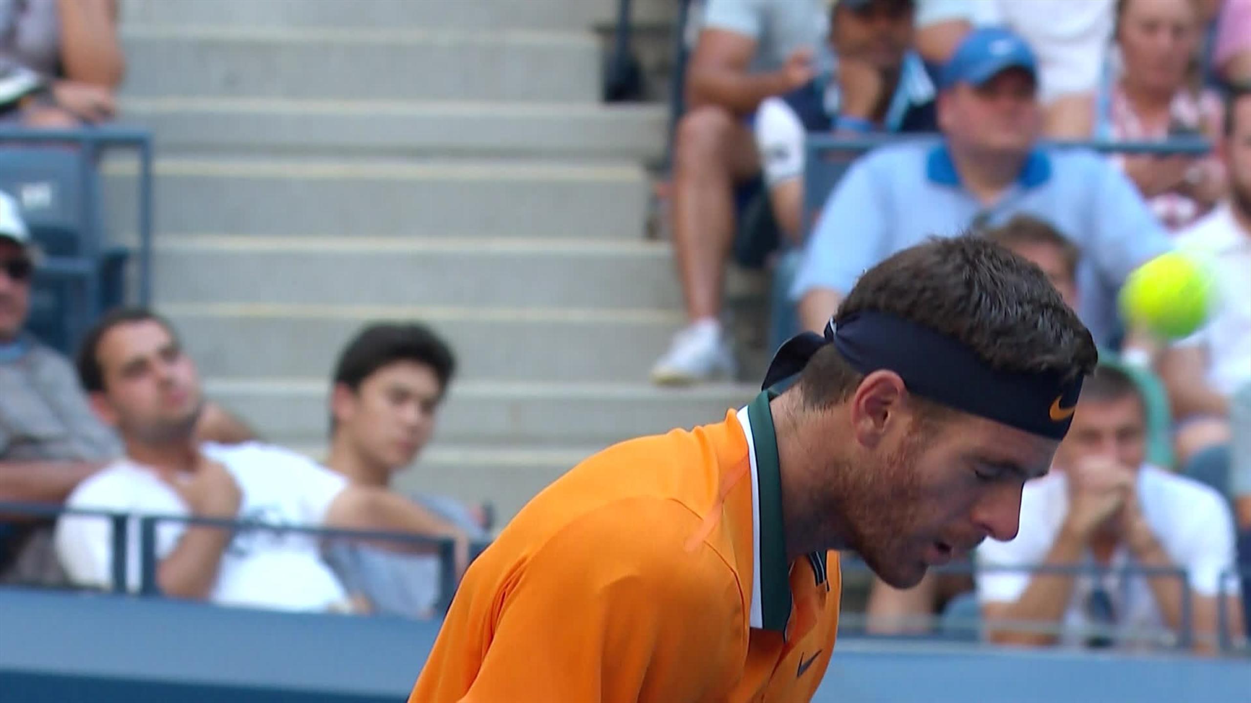 Colpo di testa... Di Del Potro! Colpo inedito per Palito - Tennis video ...