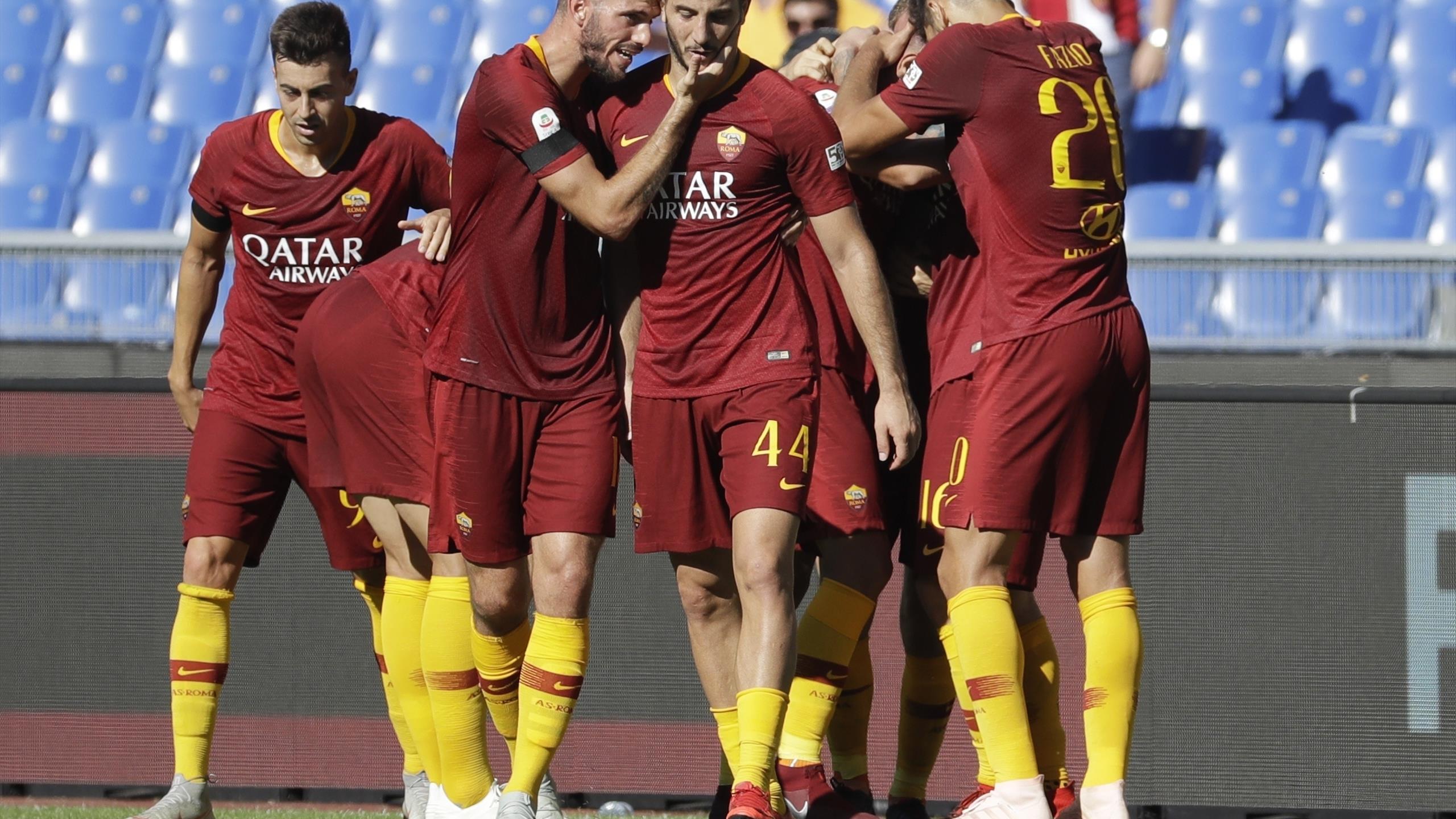 Roma claim welcome derby win over Lazio - Eurosport