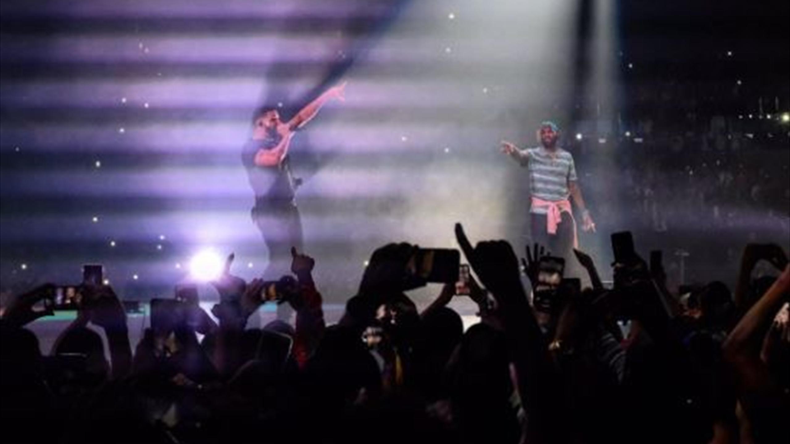 NBA-Star LeBron James tanzt bei Drake-Konzert auf der Bühne - Eurosport