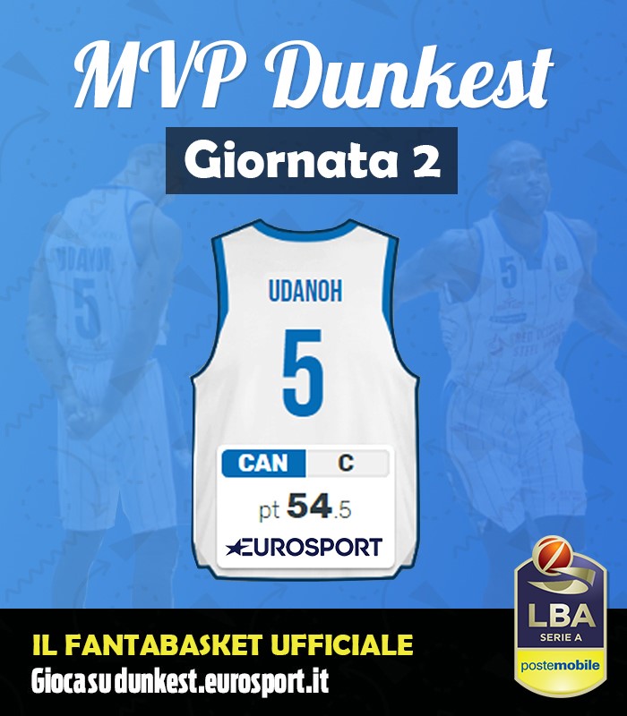 Ike Udanoh sfiora la tripla doppia: è lui l’MVP della 2a giornata di ...