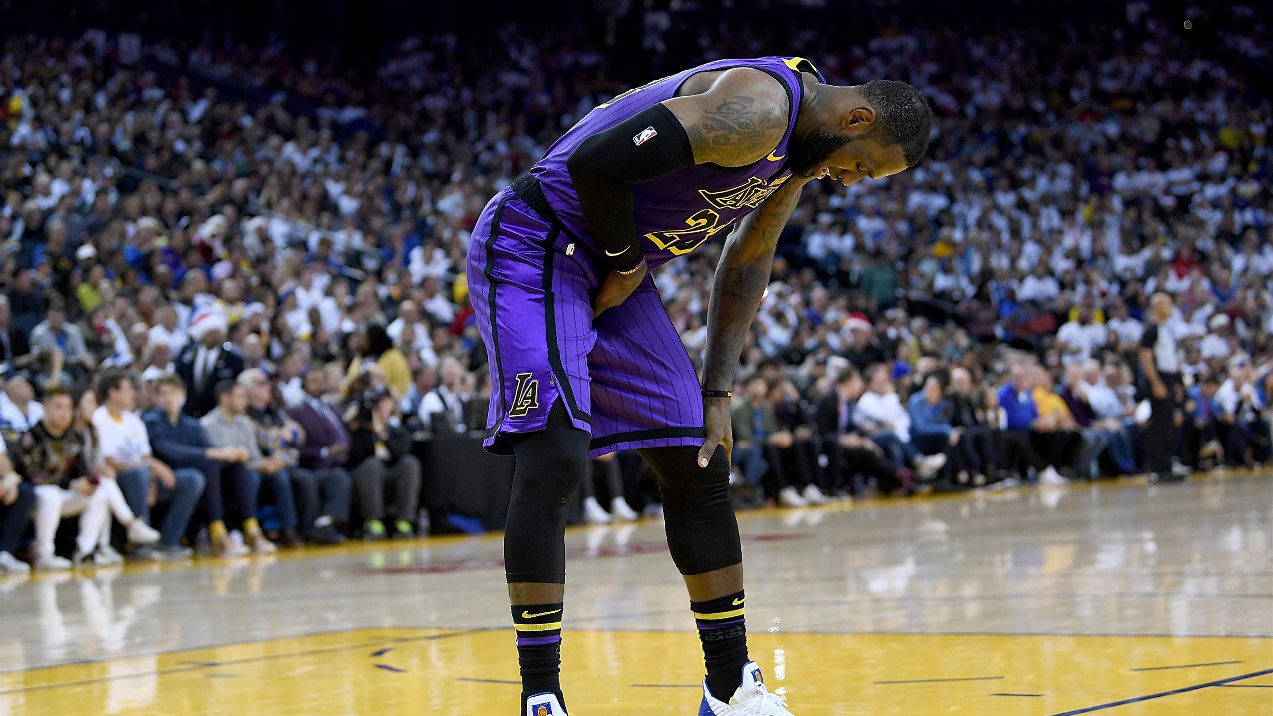 Petie alerte pour LeBron James (Los Angeles Lakers), sorti sur blessure ...