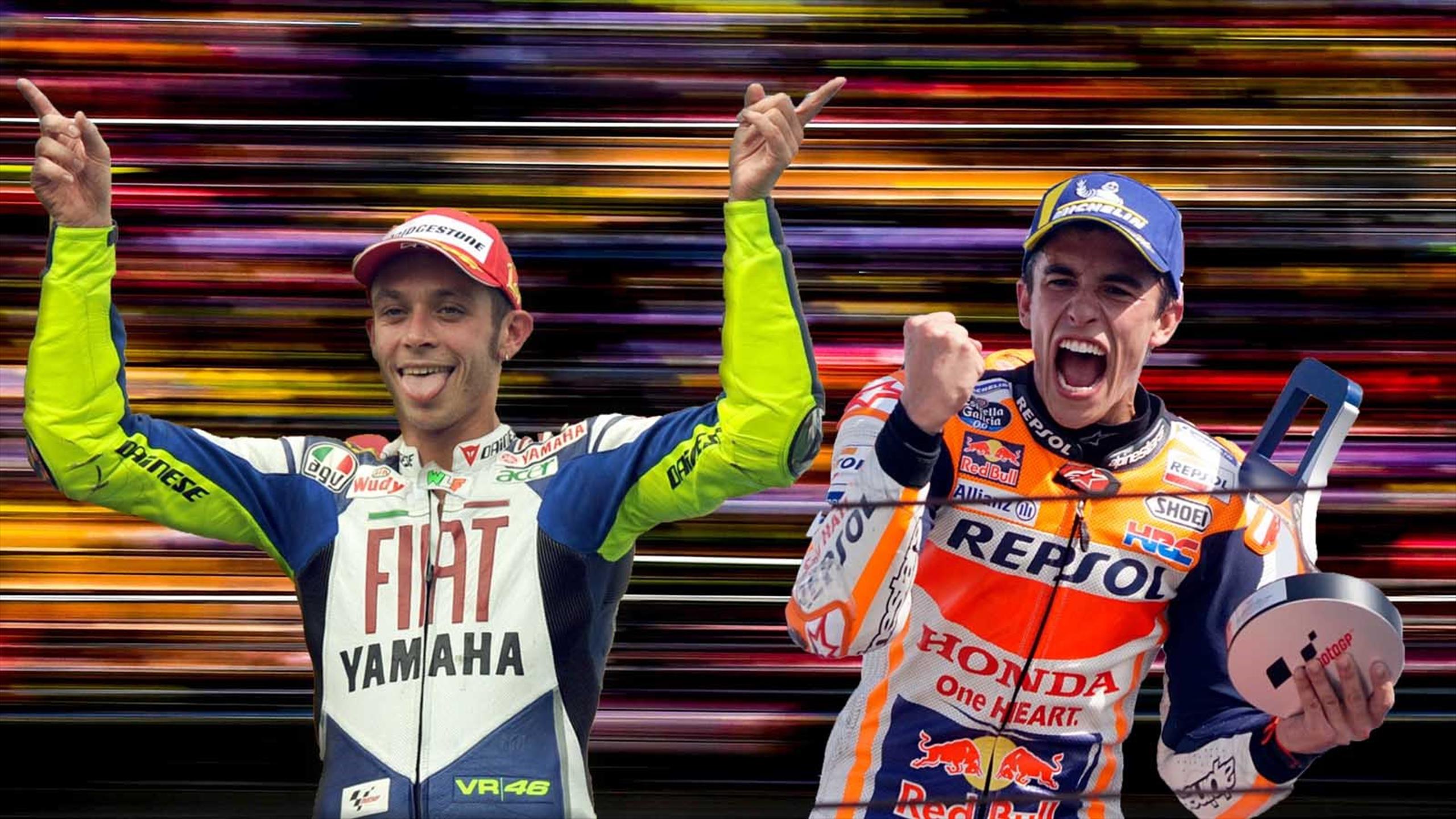 Marquez vs Rossi: il Dottore meglio di Marc dopo 200 GP, ma l'inerzia è ...