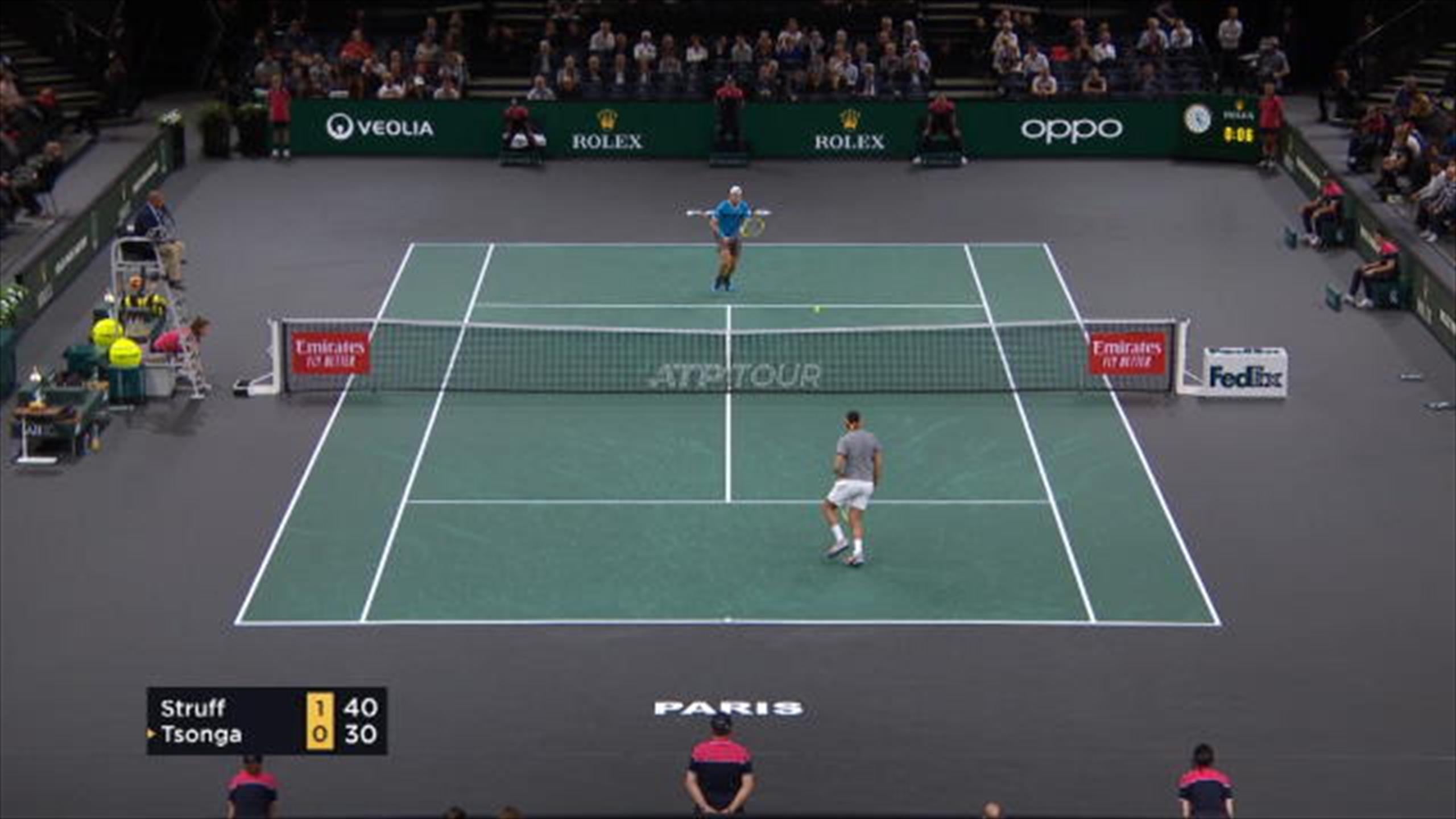 Rolex Paris Masters - Tsonga au bout du suspense - Vidéo Tennis - Eurosport
