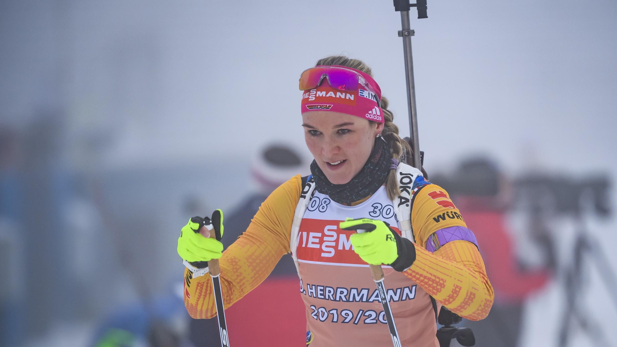 Denise Herrmann holt beim Sprint-Rennen in Oberhof einen starken ...