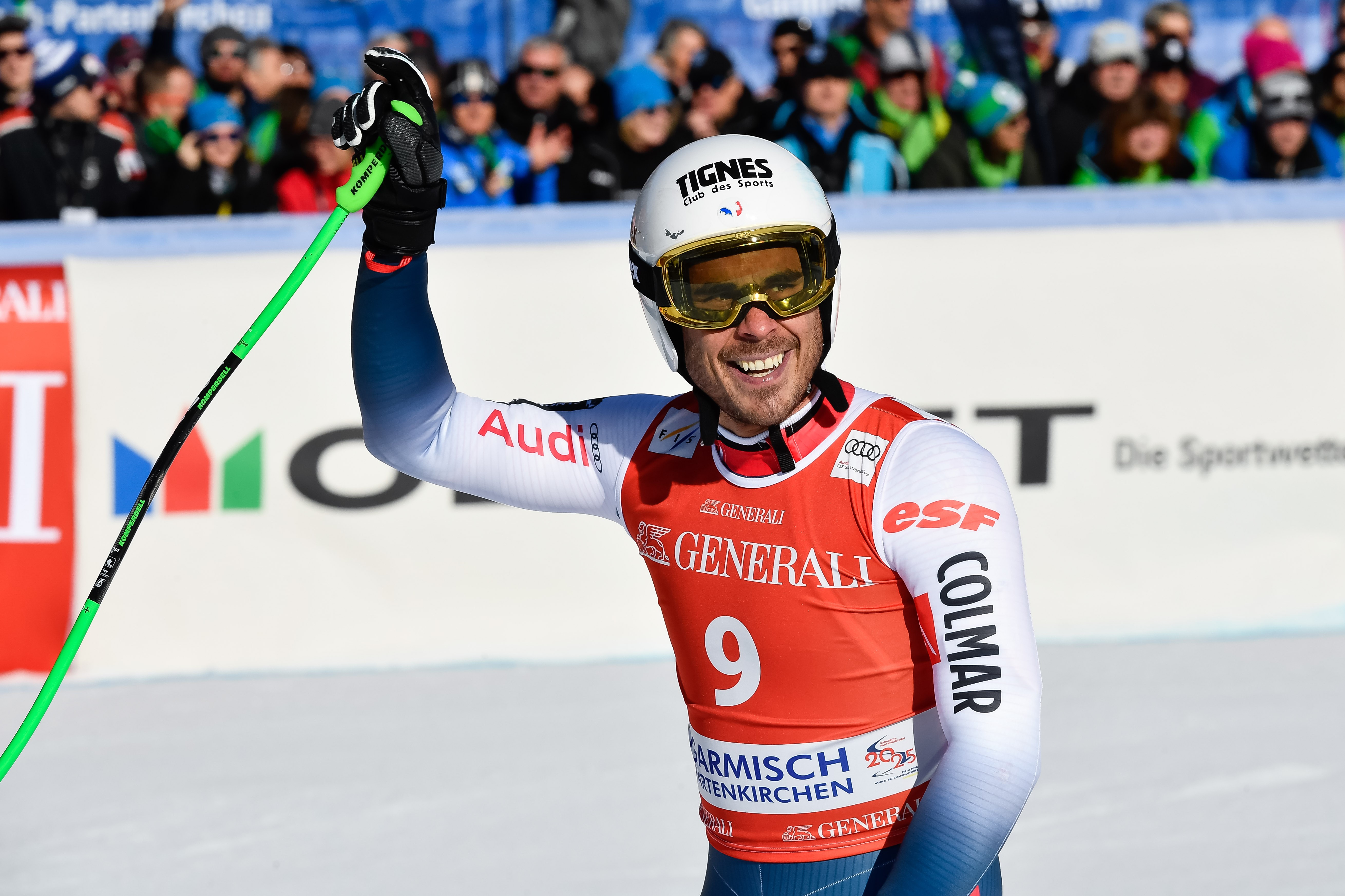 Johan Clarey sur le podium de la descente, Thomas Dressen vainqueur ...