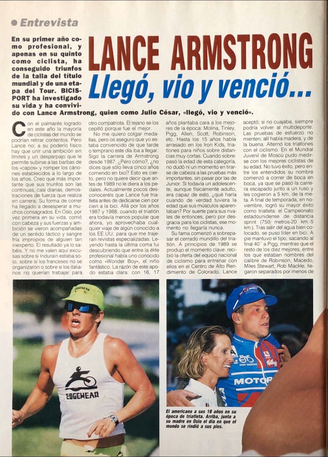 Recuerdos de cuarentena: La entrevista a un joven Lance Armstrong que ...