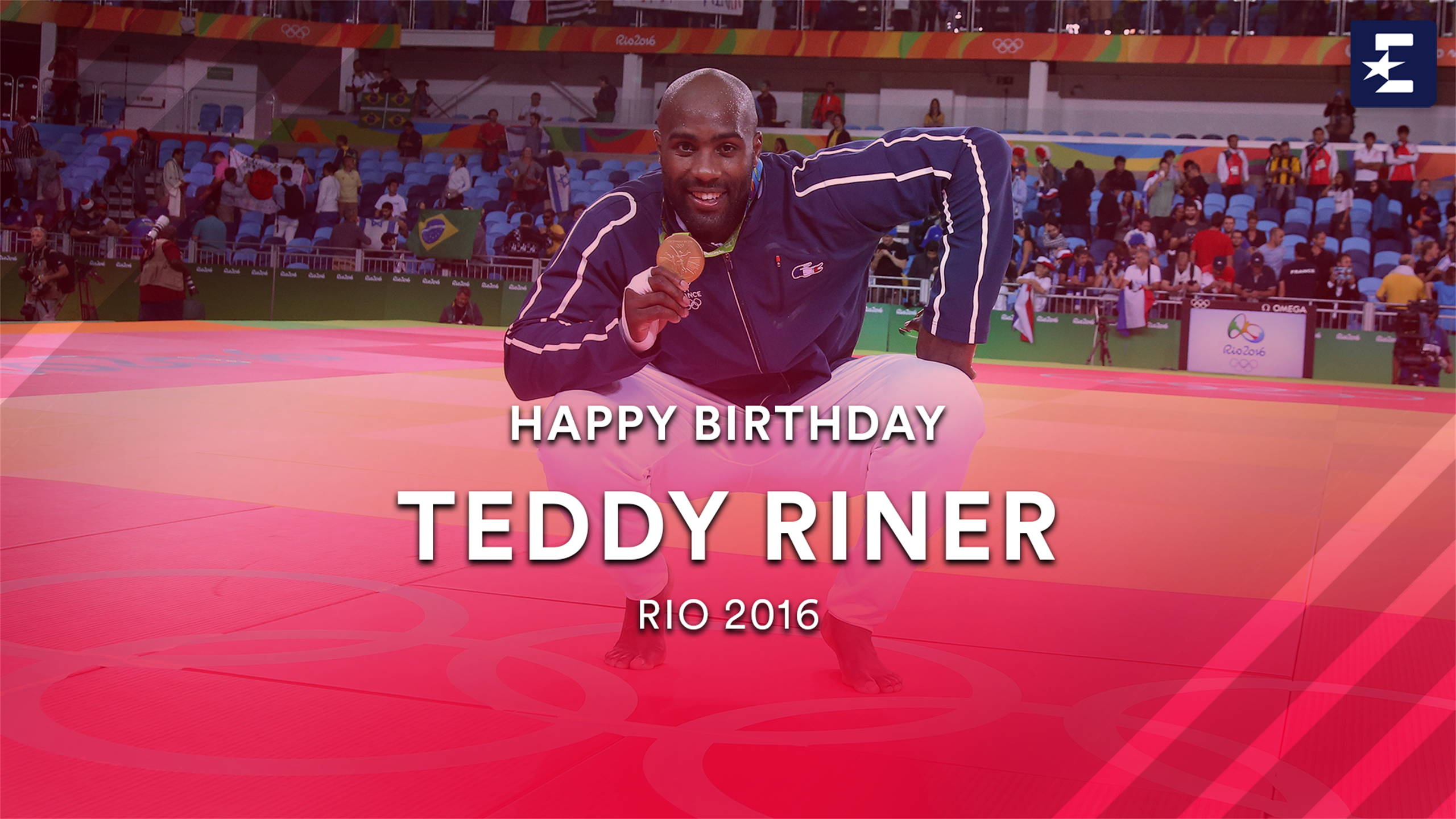 StarsBirthday : Teddy Riner's last Olympic final in Rio (full match ...