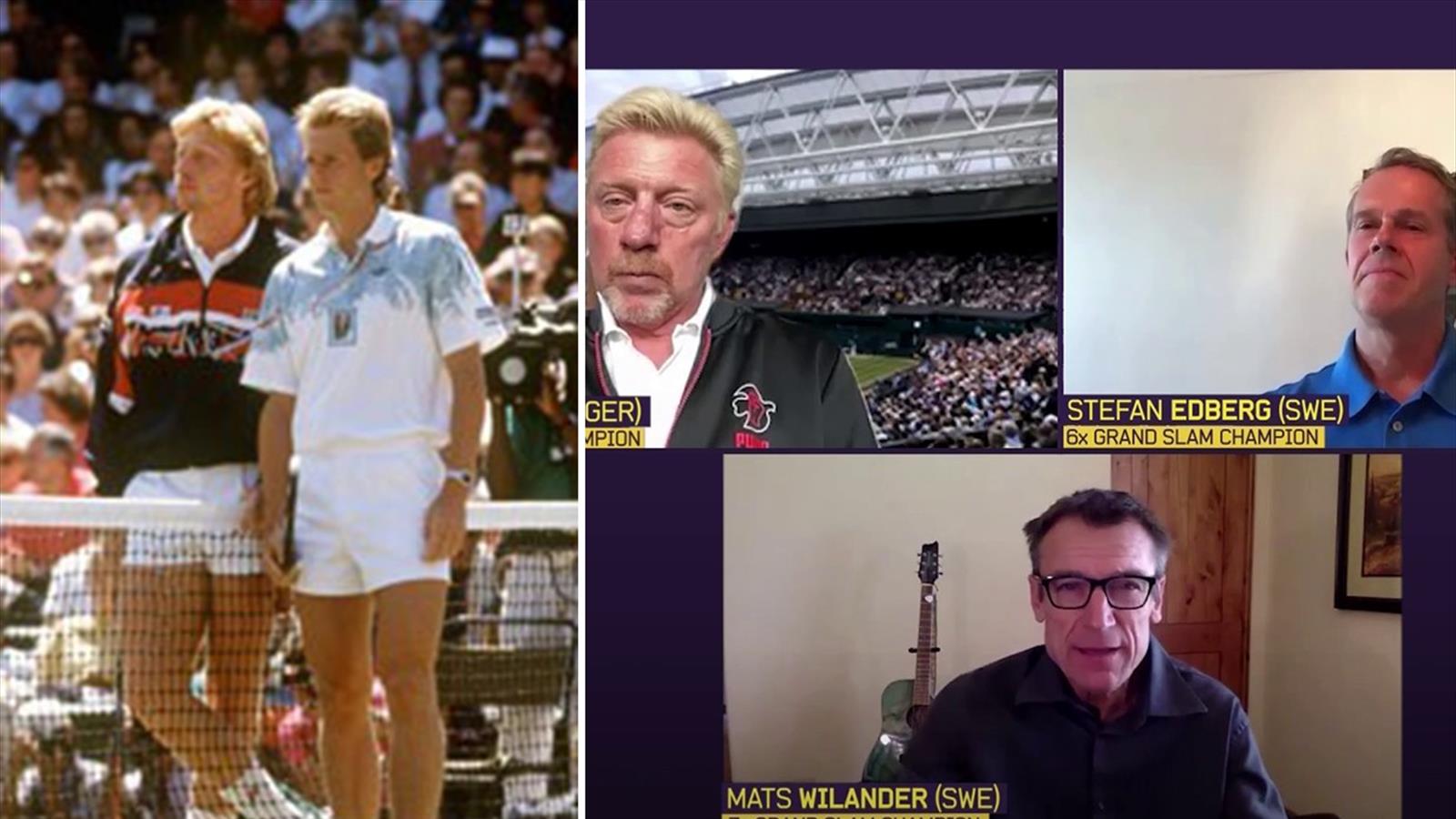 VIDEO - Stefan Edberg and Boris Becker recall famous Wimbledon finals ...