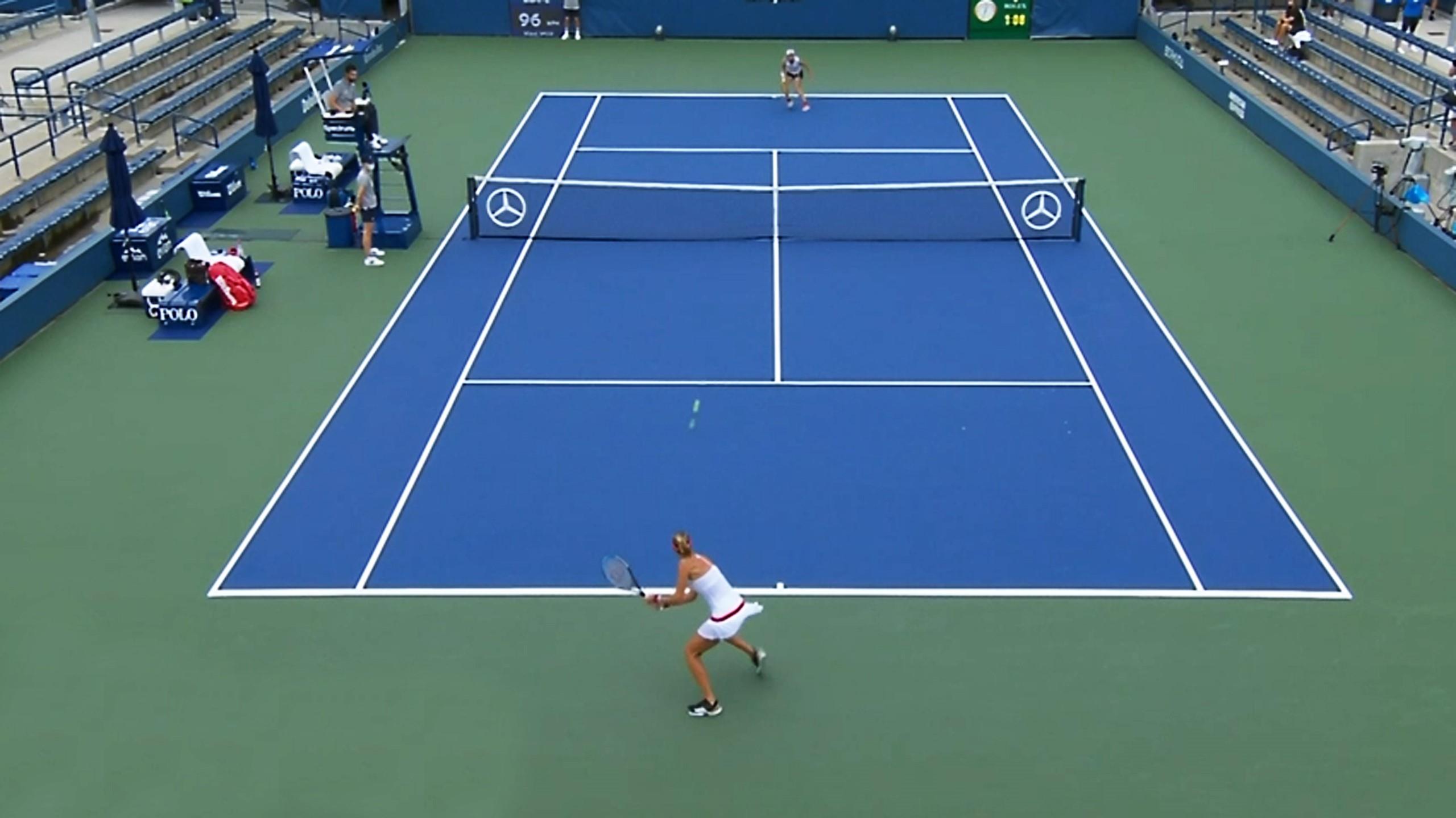 US Open 2. Runde | Kristina Mladenovic - Vavara Garcheva Highlights ...