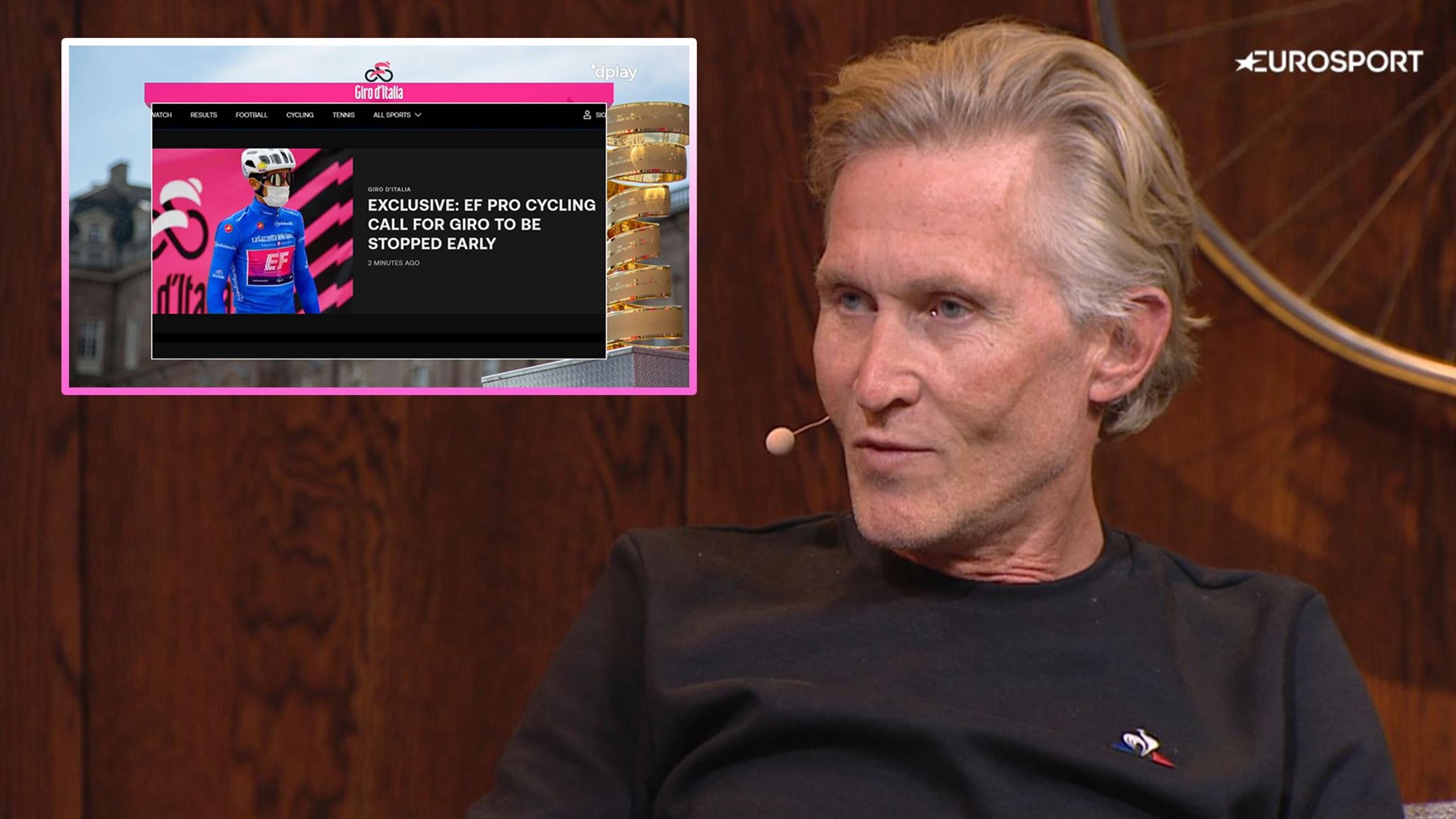 Brian Holm om mulig Giro-afslutning: Skal vi så heller ikke starte Vueltaen? - Sport video ...