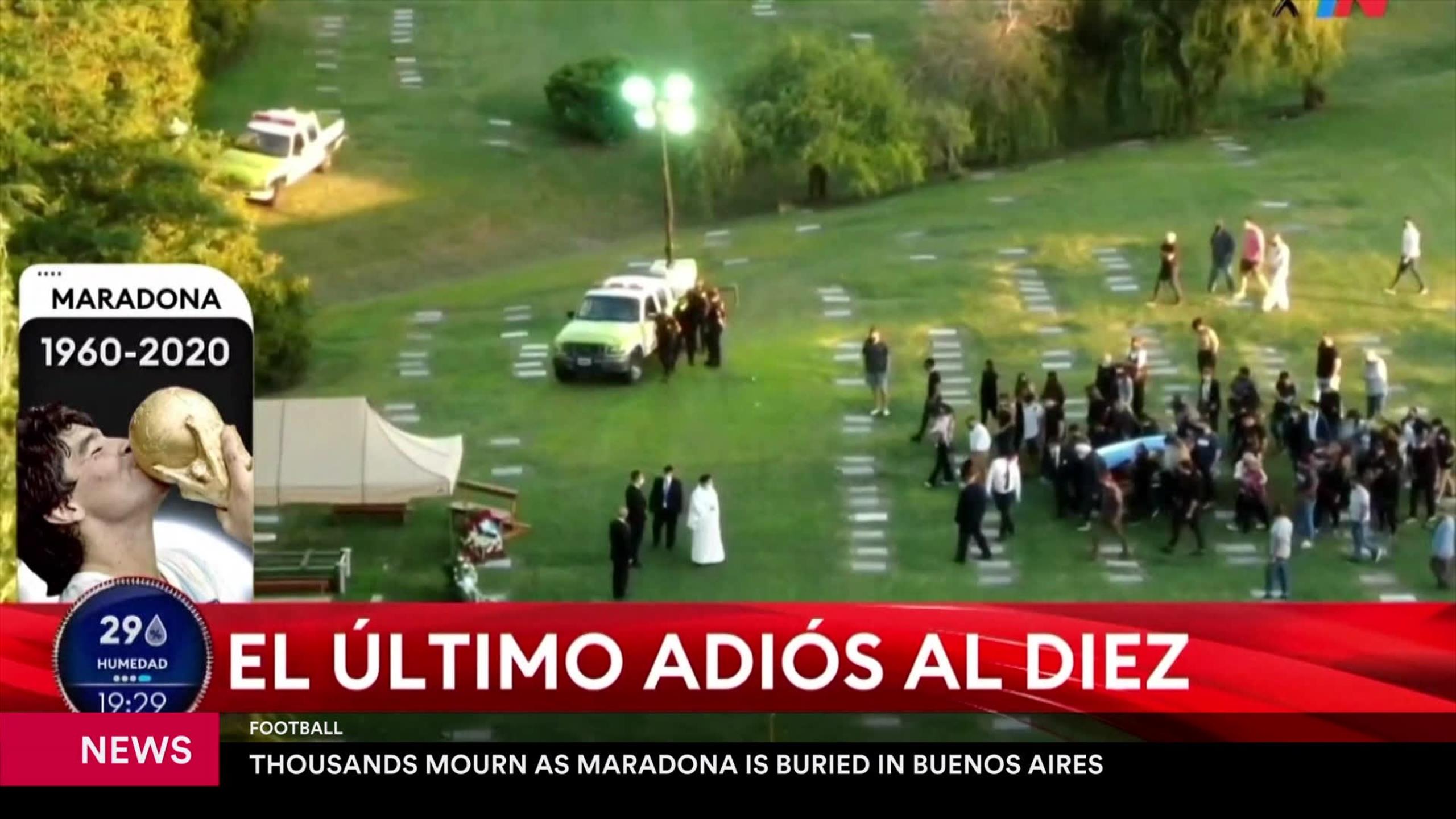 Thousands mourn as Diego Maradona is buried in Buenos Aires - Football ...