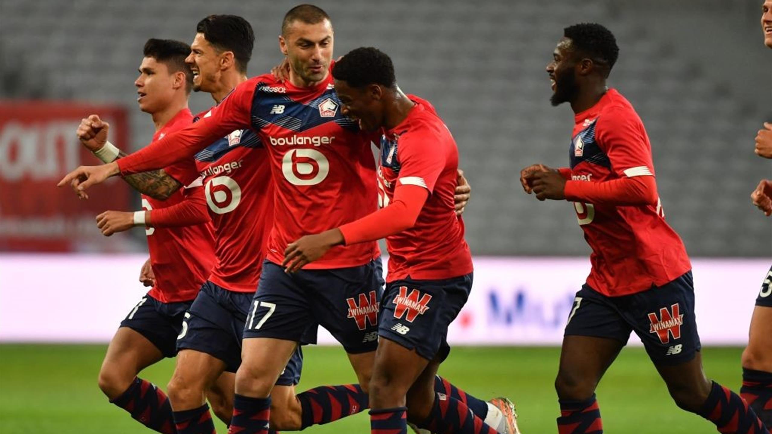 Ligue 1 : Lille s’impose face à Nice (2-0) et reprend les commandes du championnat - Eurosport