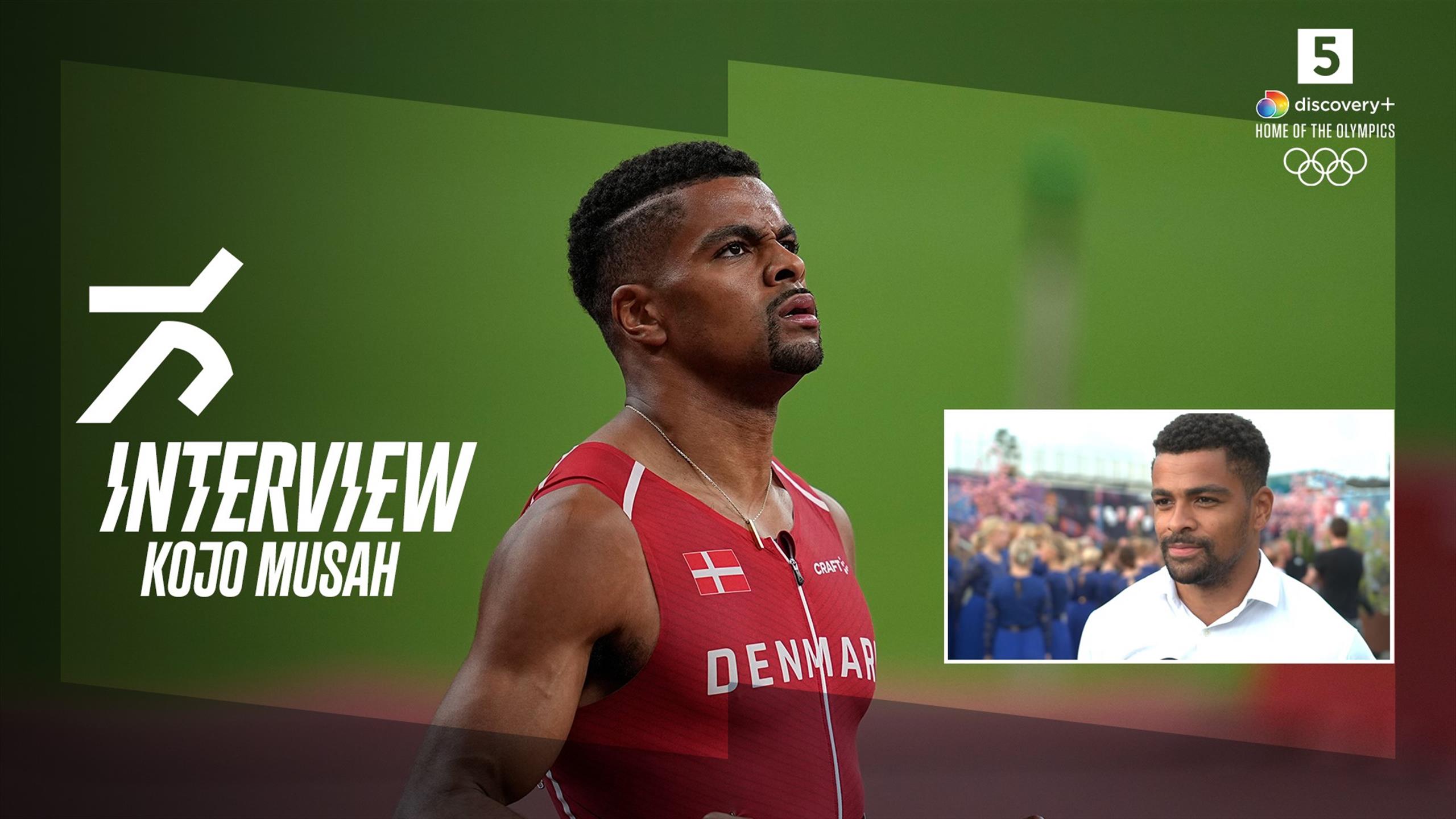 Kojo Musah sigter efter semifinalen i Paris 2024 - Atletik video ...