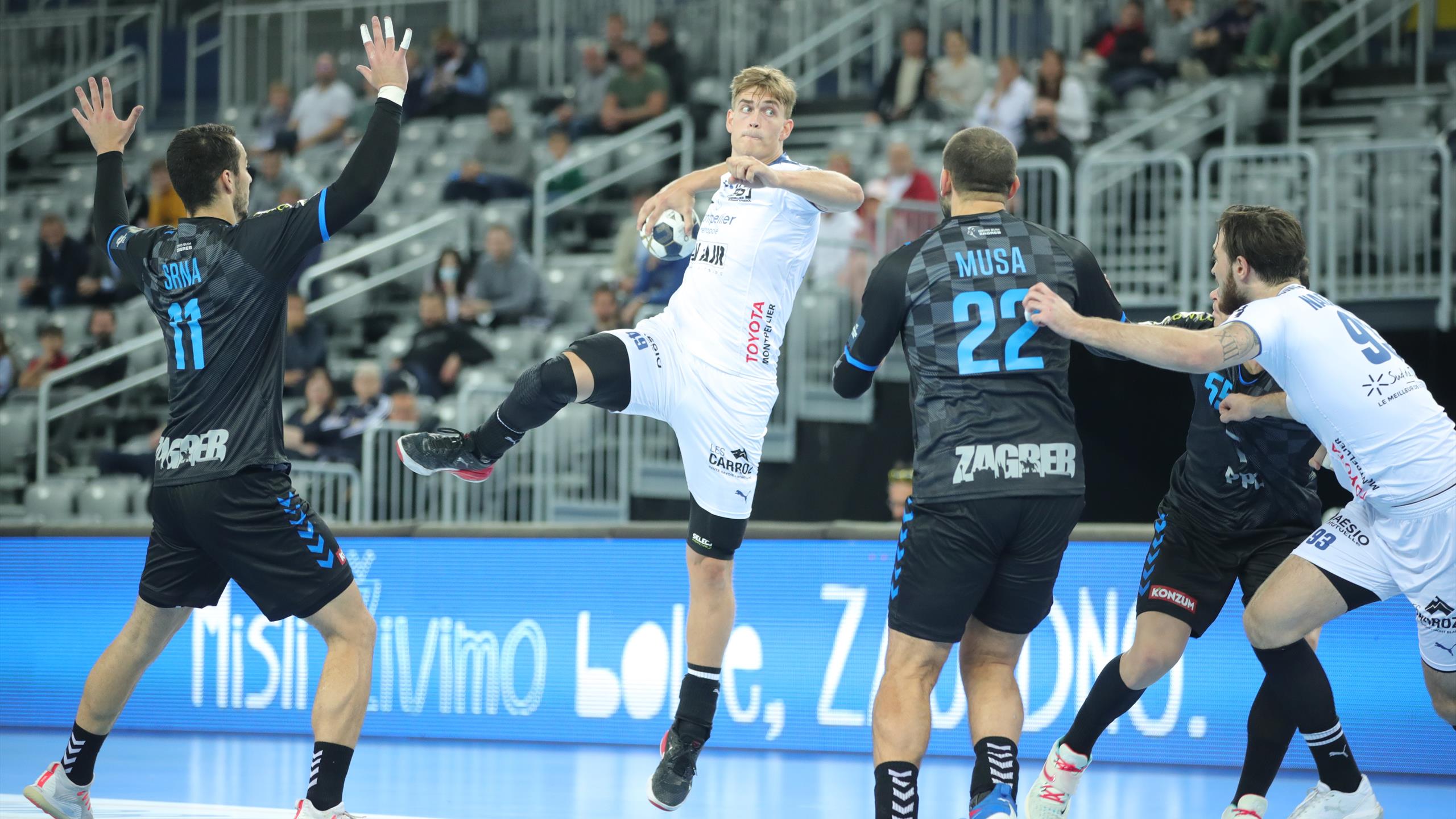 Handball : Montpellier au moins en playoffs après son 7e succès - Eurosport