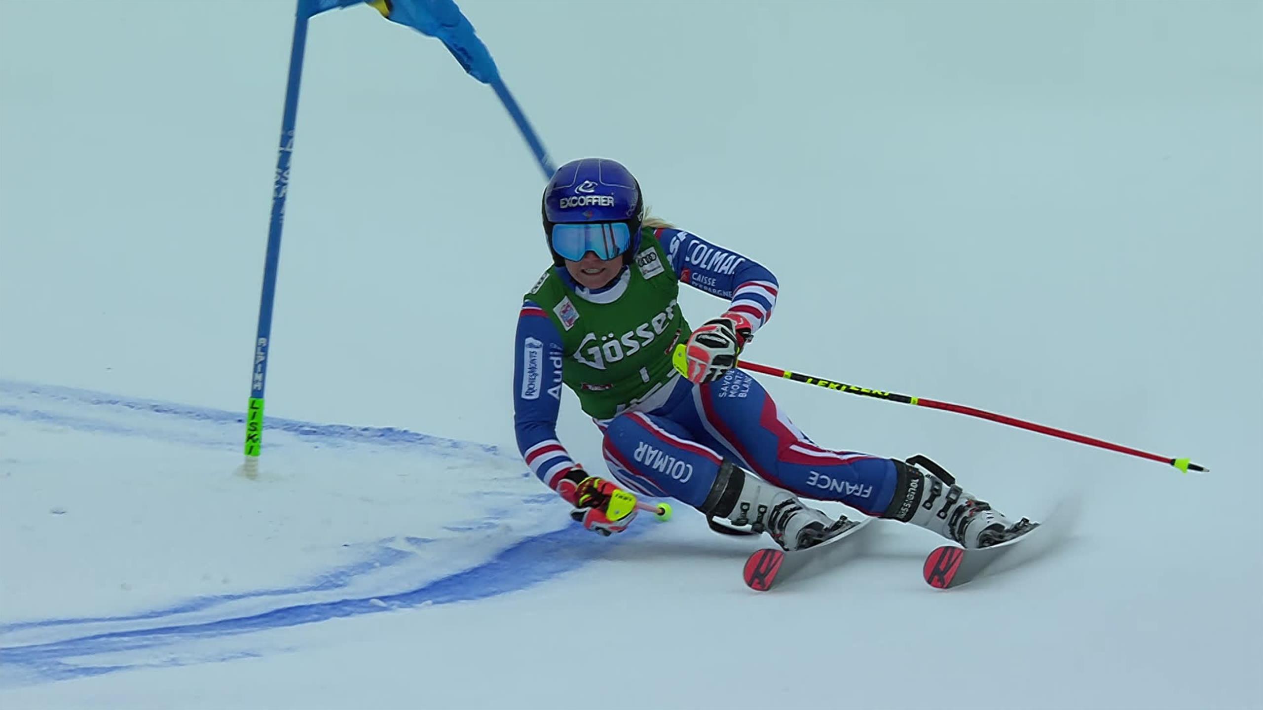 VIDEO - Avec le dossard 1, Tessa Worley a parfaitement donné le ton ...