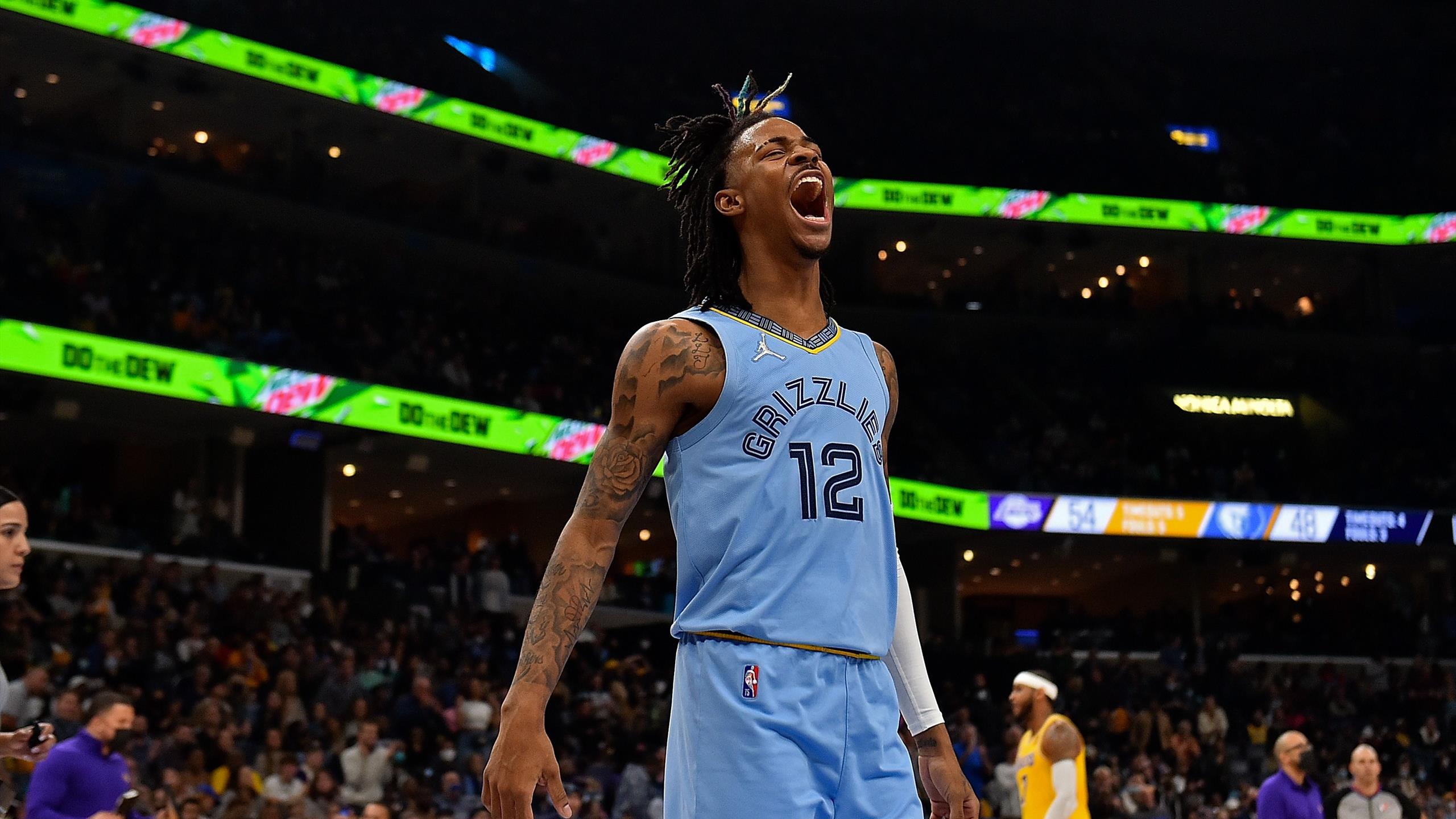 NBA - Ja Morant (41 points) démantèle les Lakers malgré un bon LeBron ...