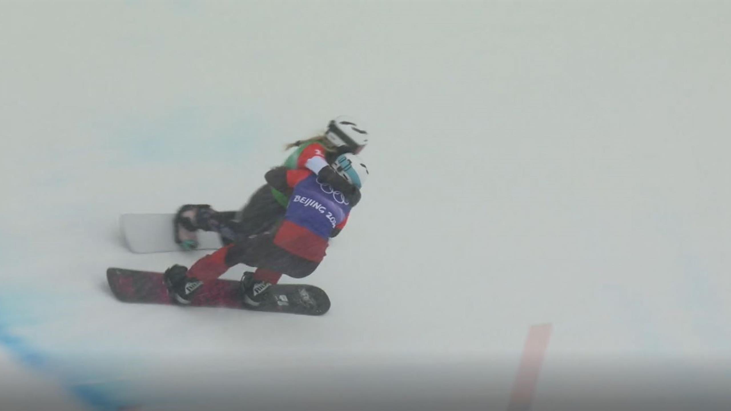 Olympia 2022: Kurioser Zwischenfall beim Snowboard-Cross - Tierney und ...