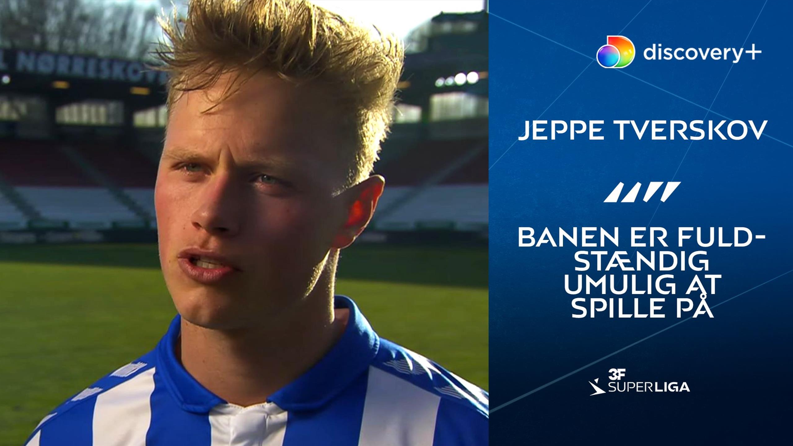 ”Fuldstændig umulig at spille på” – Jeppe Tverskov skyder skylden på ...