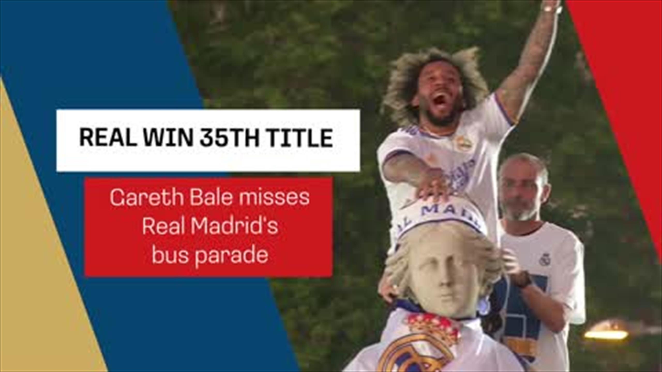 Real Madrid bus parade as 150000 fans celebrate 35th La Liga title in ...