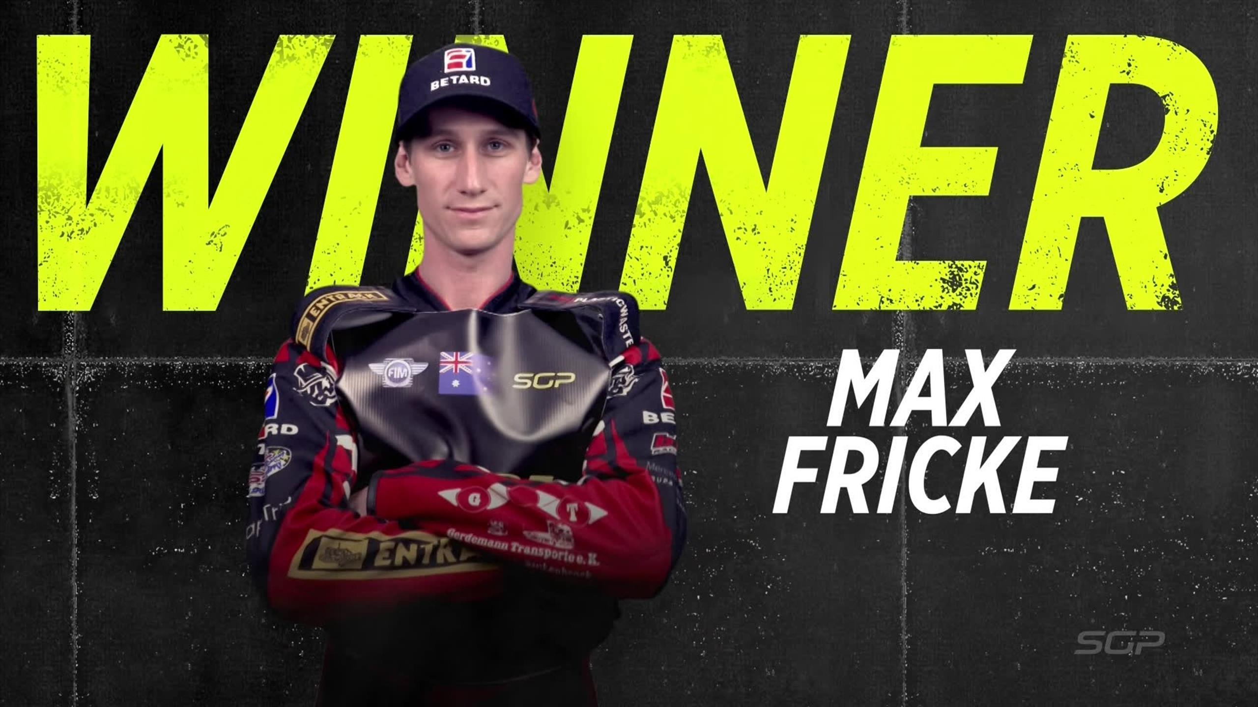Max Fricke a câștigat etapa a 2-a din Speedway Grand Prix, în fața a 50 ...