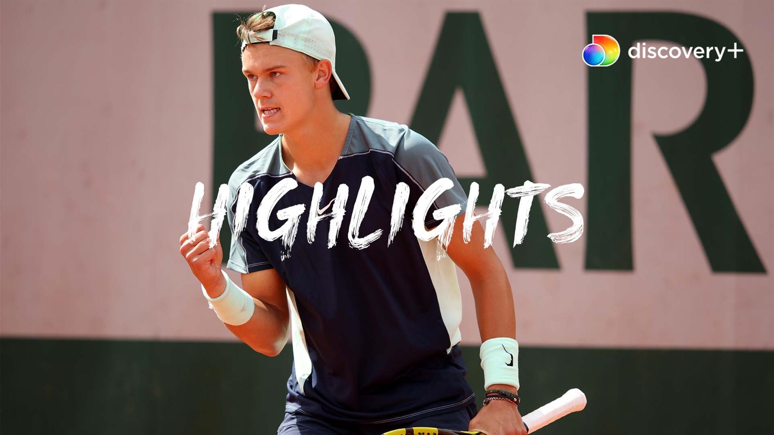 Highlights: Holger Rune med stor sejr i første kamp til Roland Garros ...