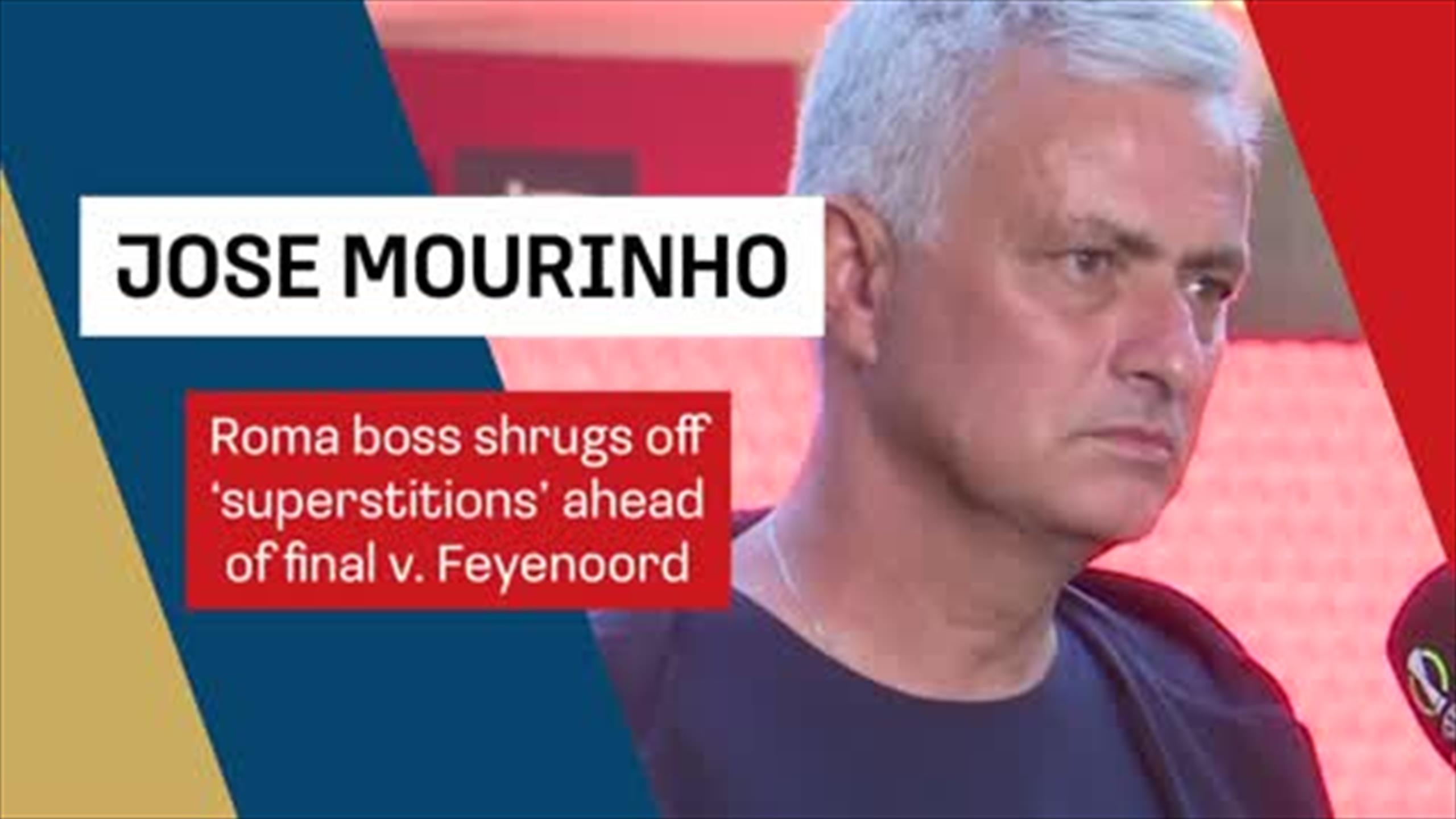 AS Roma manager Jose Mourinho 'not superstitious' about Europa ...
