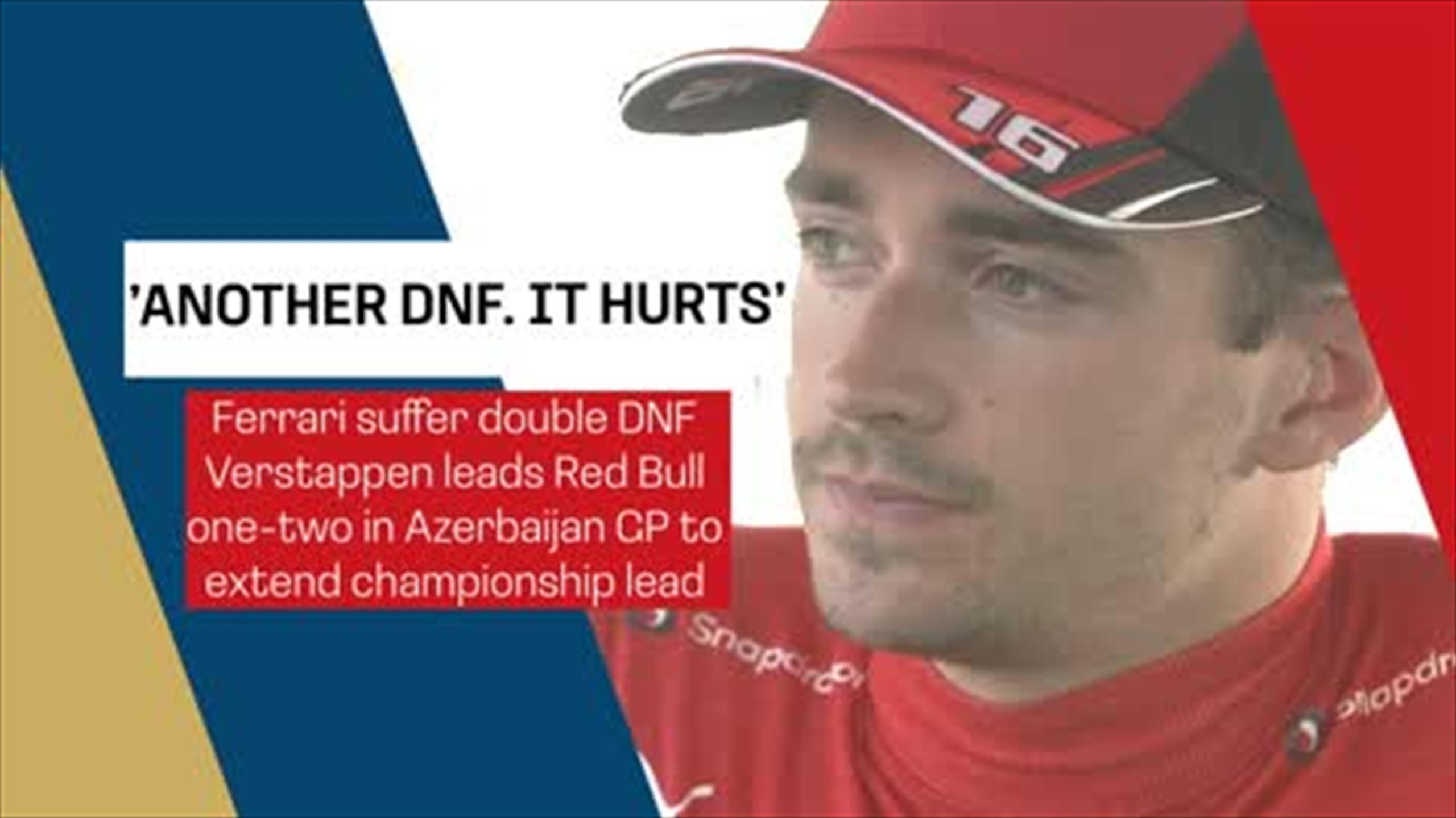 ‘It hurts’ - Charles Leclerc frustrated with DNF as Red Bull takes win ...