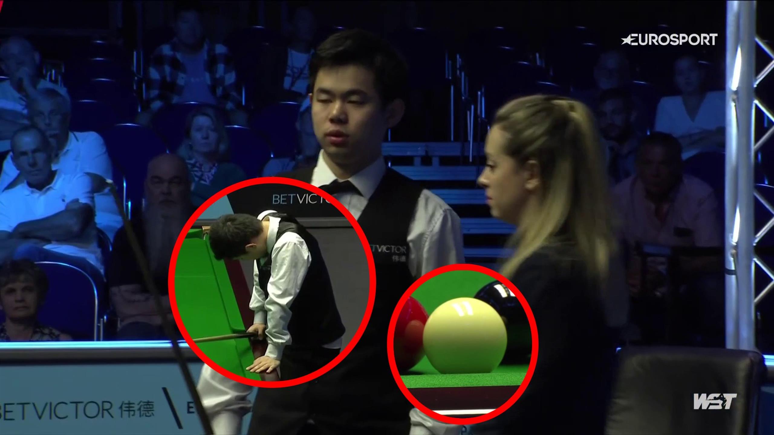 Did Yuan Sijun hit the red ball? Referee calls foul but commentators ...