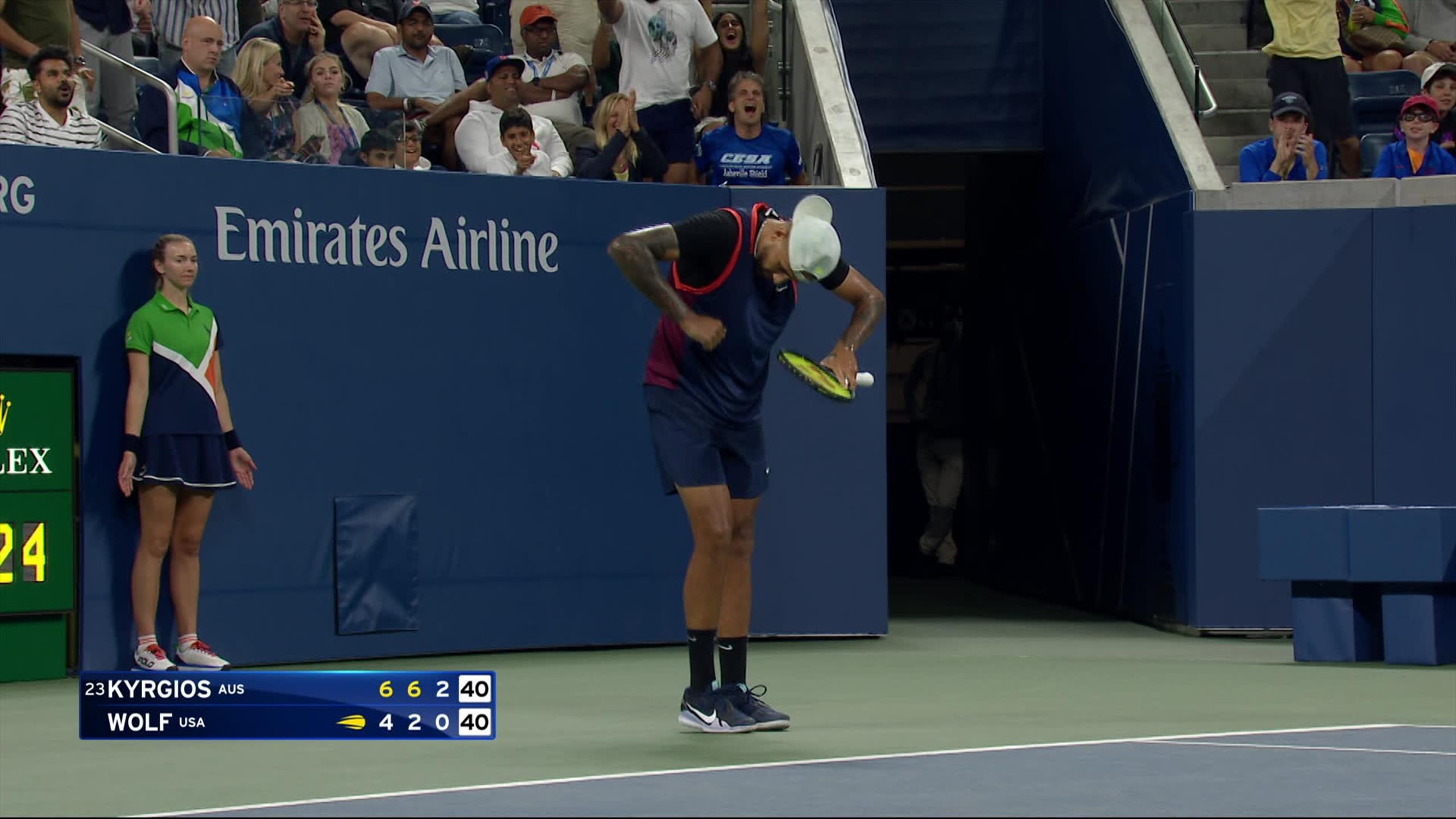 US Open - Friday night fever: Kyrgios vince un altro punto folle e si ...