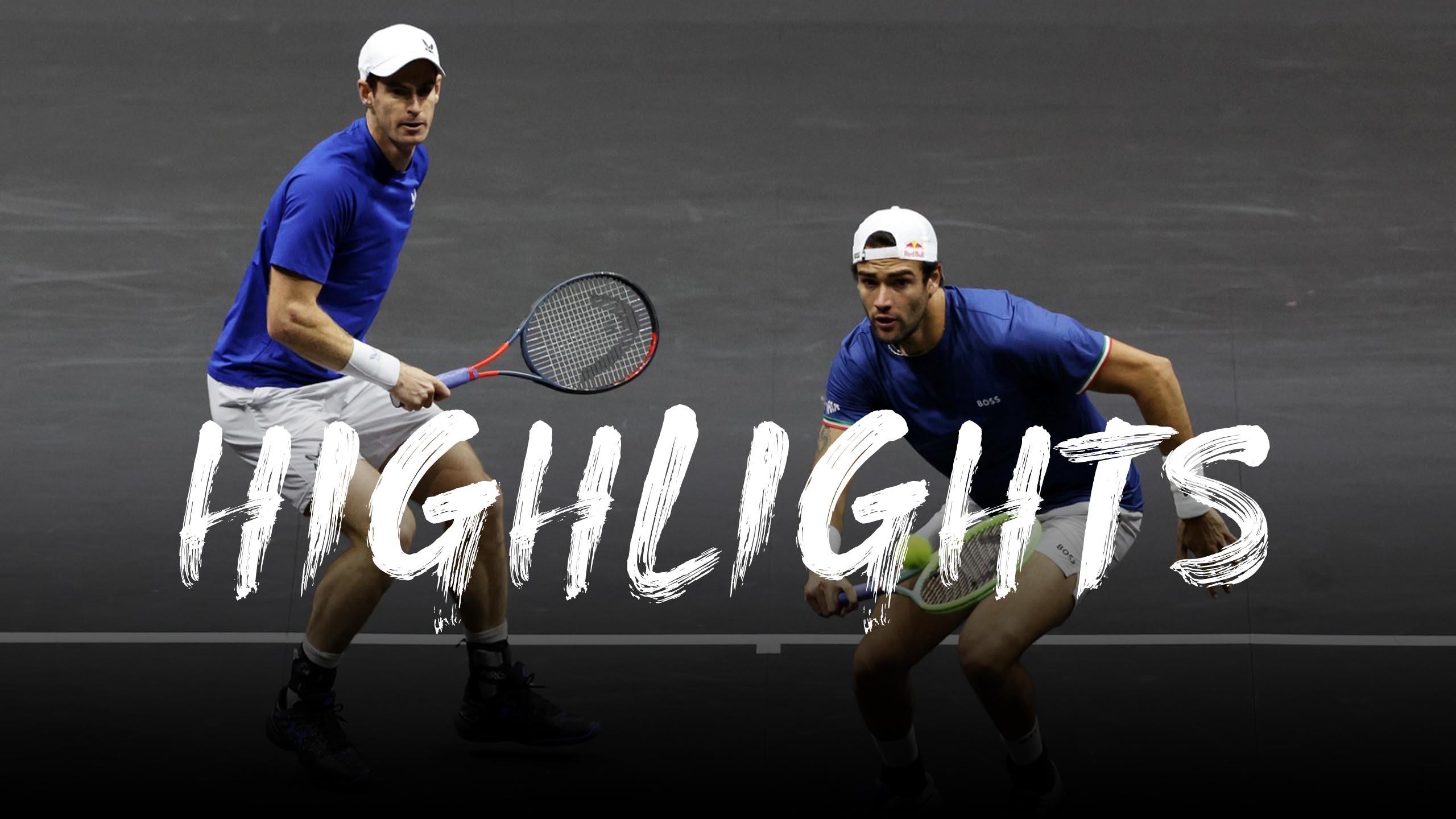 Laver Cup 2022 - Matteo Berrettini e Andy Murray cadono con Sock e Auger-Aliassime: gli ...