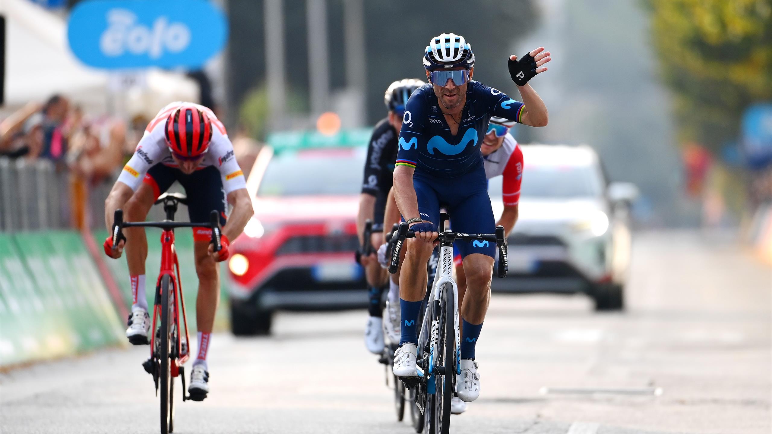 Il Lombardía 2022 | La emotiva llegada de Alejandro Valverde en su despedida: 6º puesto y ...