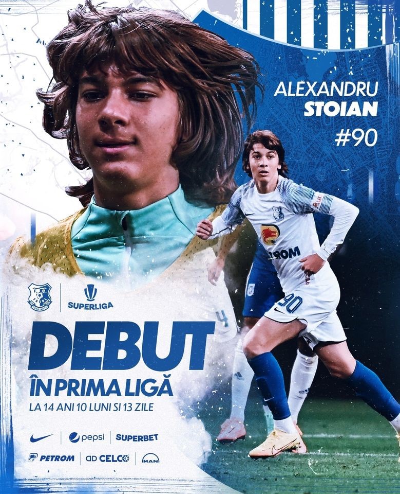 Hagi l-a folosit la Craiova pe Alexandru Stoian, al 2-lea cel mai tânăr ...