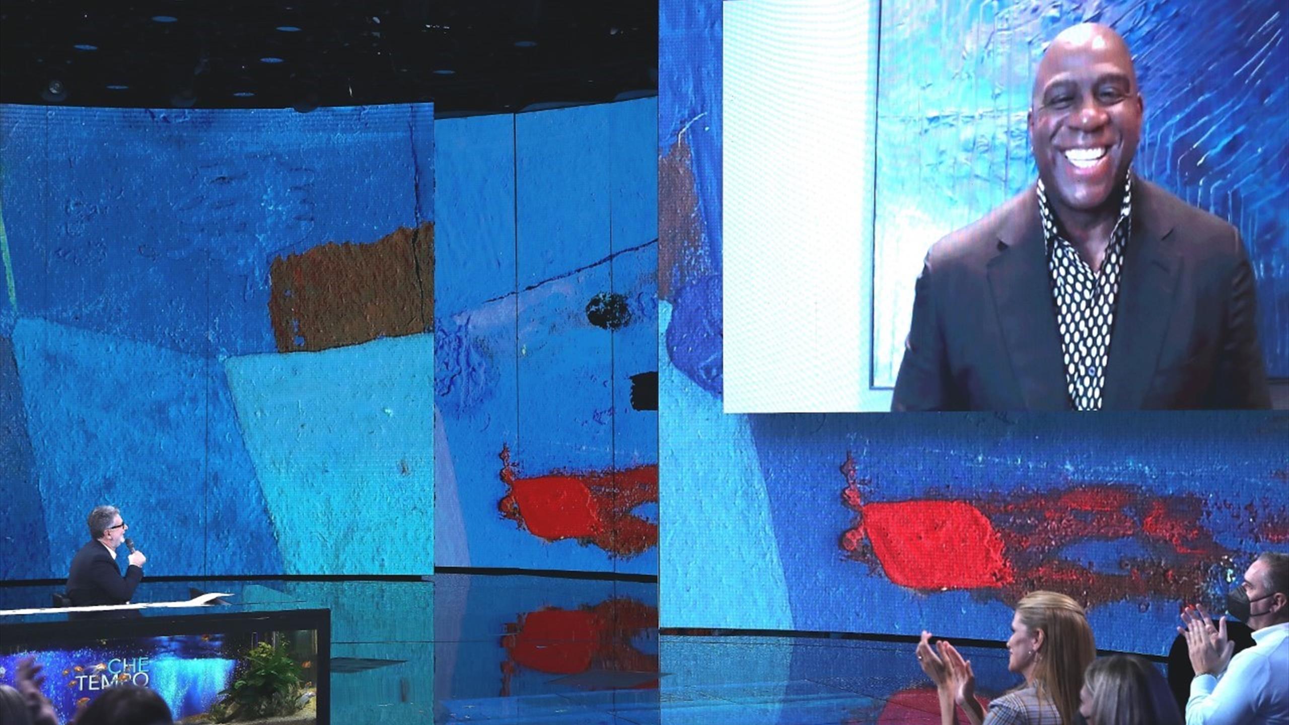 Basket - Magic Johnson ospite da Fazio: "Bird un idolo, lui e Jordan ...