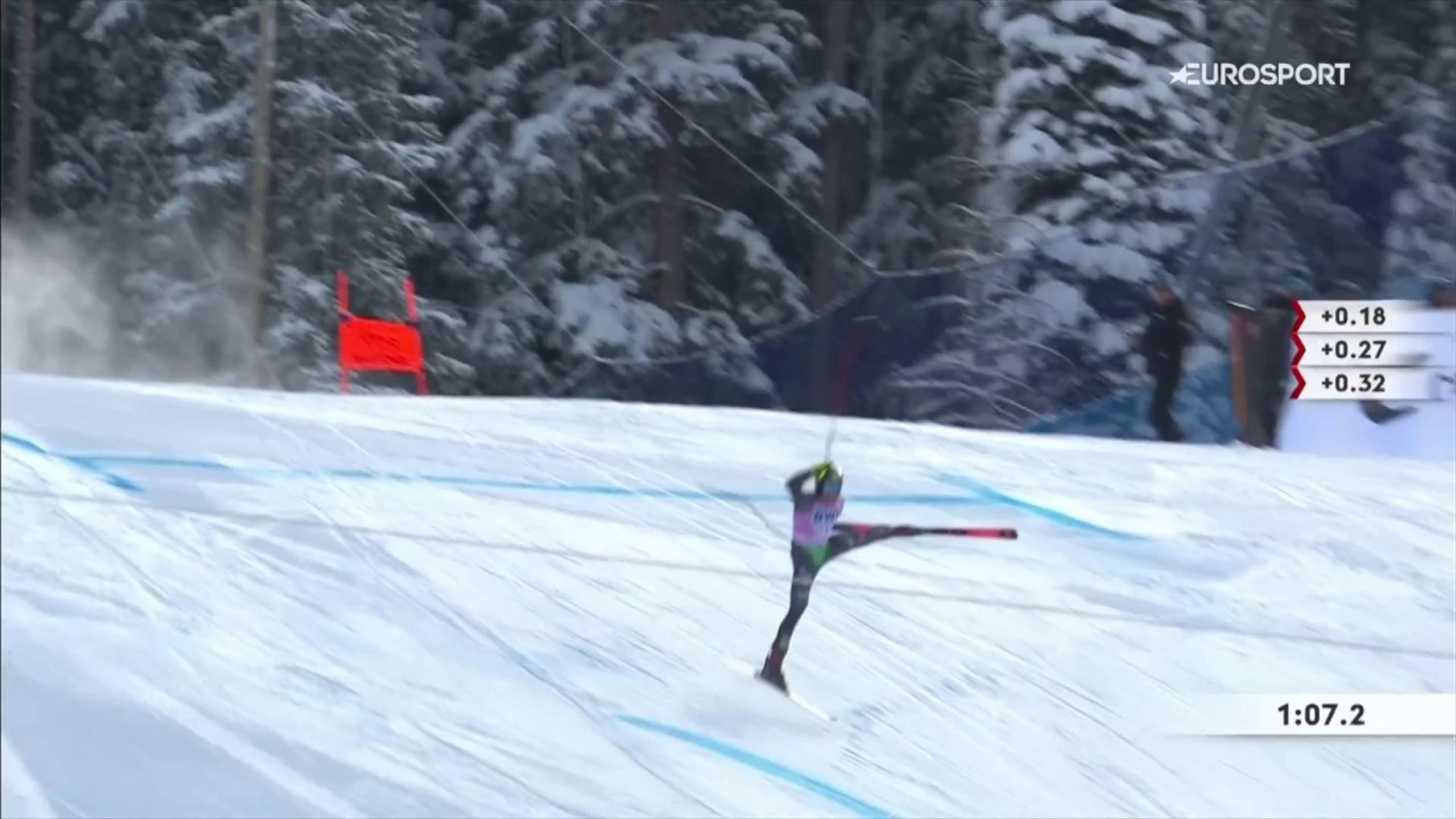 Coppa del Mondo 2022/2023 - Giovanni Franzoni, caduta tremenda alle ultime porte del SuperG! Era ...