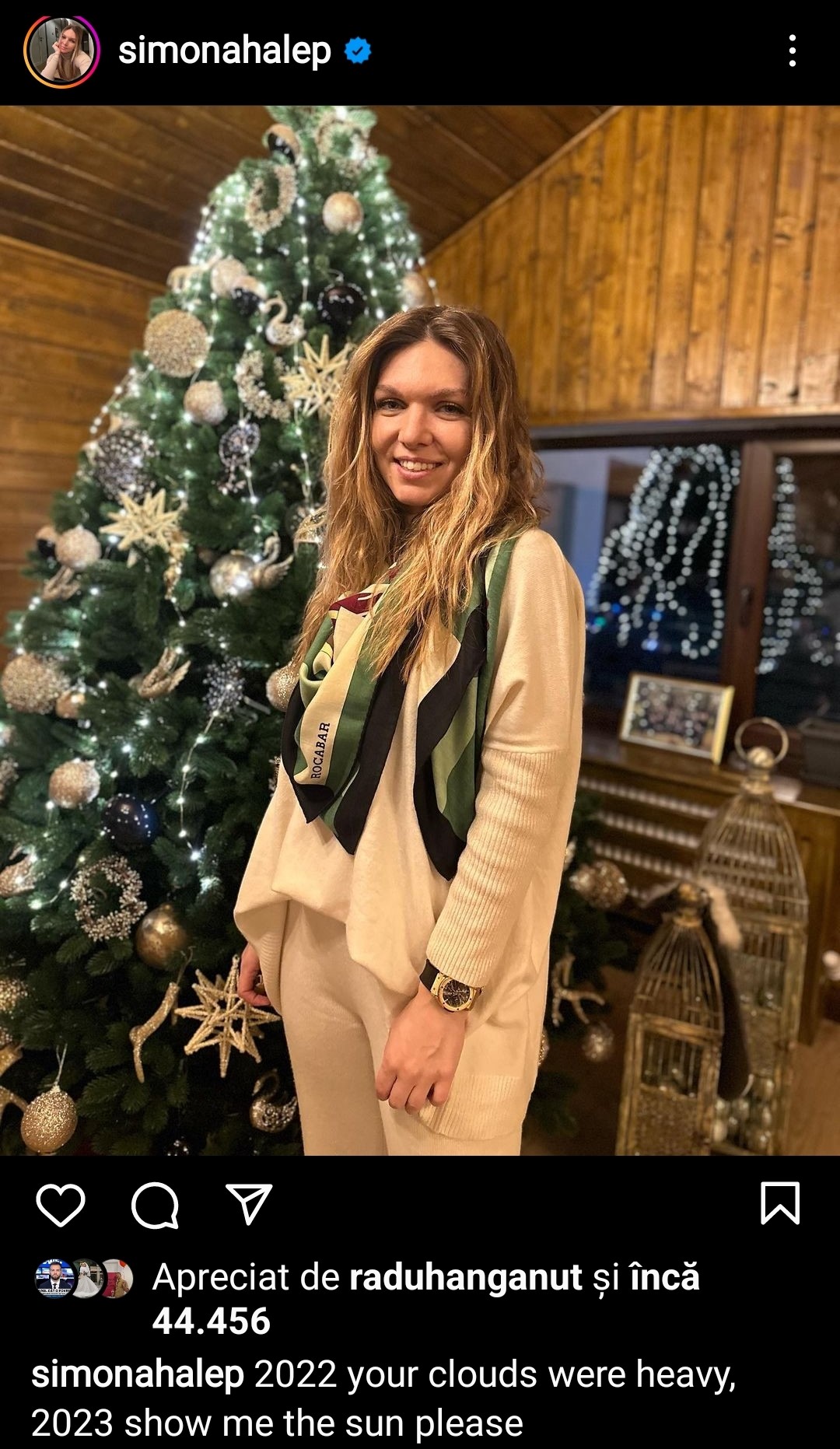 Simona Halep a postat un mesaj plin de emoție și speranță de Revelion ...