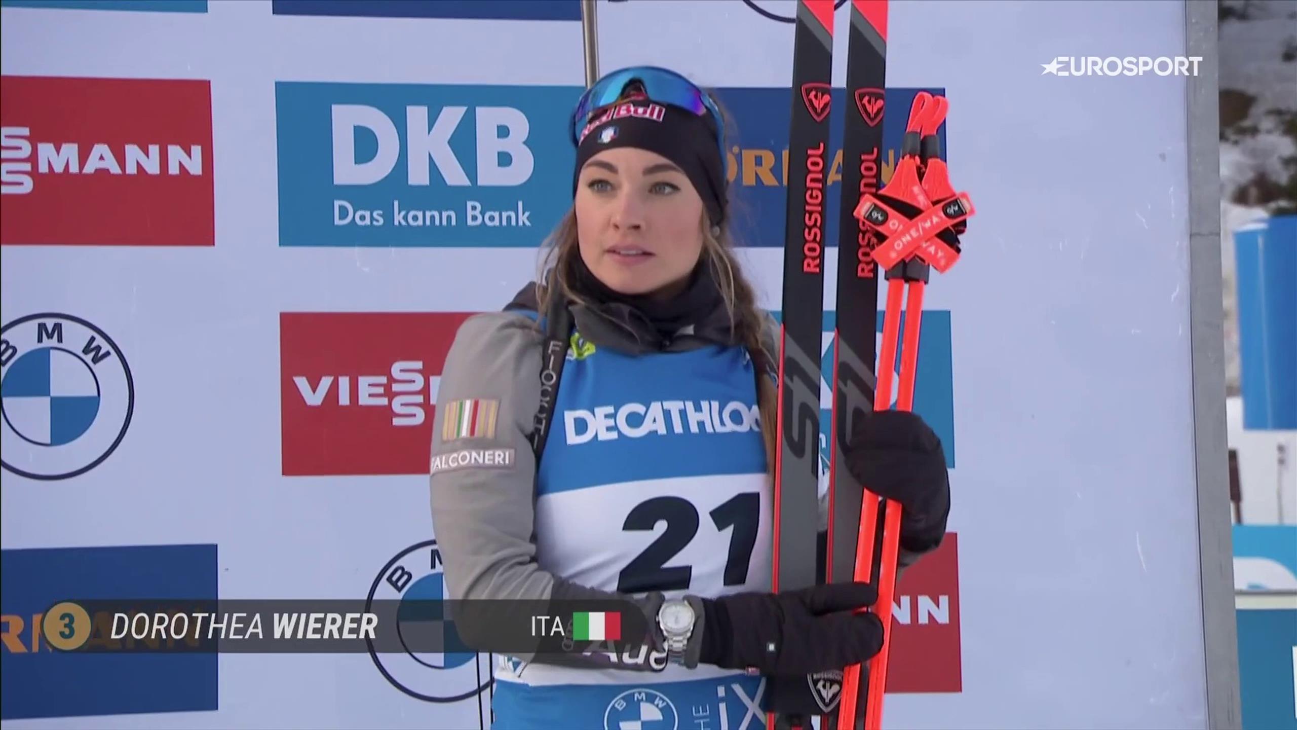 Biathlon, Pokljuka, Dorothea Wierer fantastica terza: riguarda il terzo ...