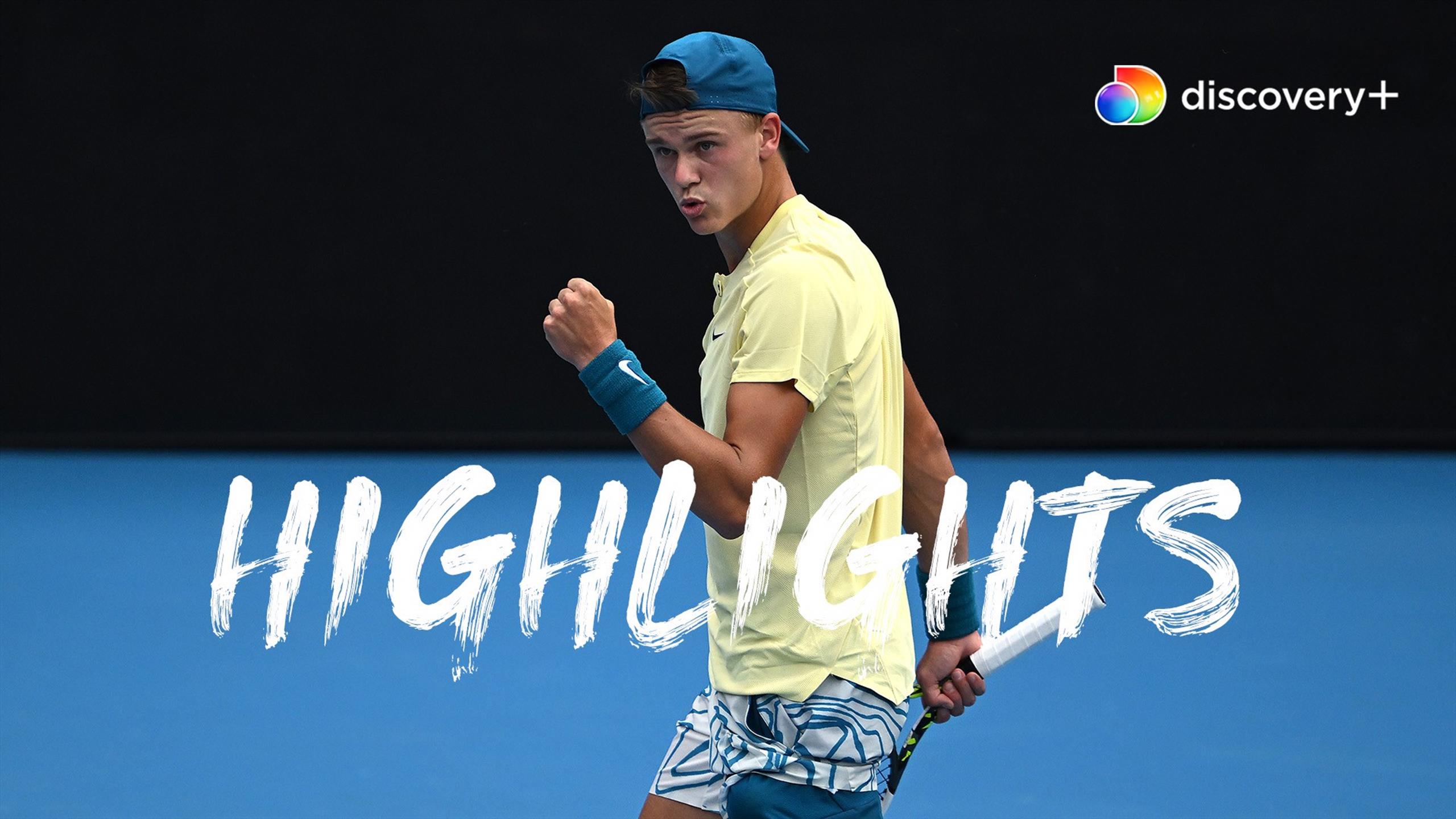 Highlights: Holger Rune udraderer Krajinovic – sikkert videre til anden ...