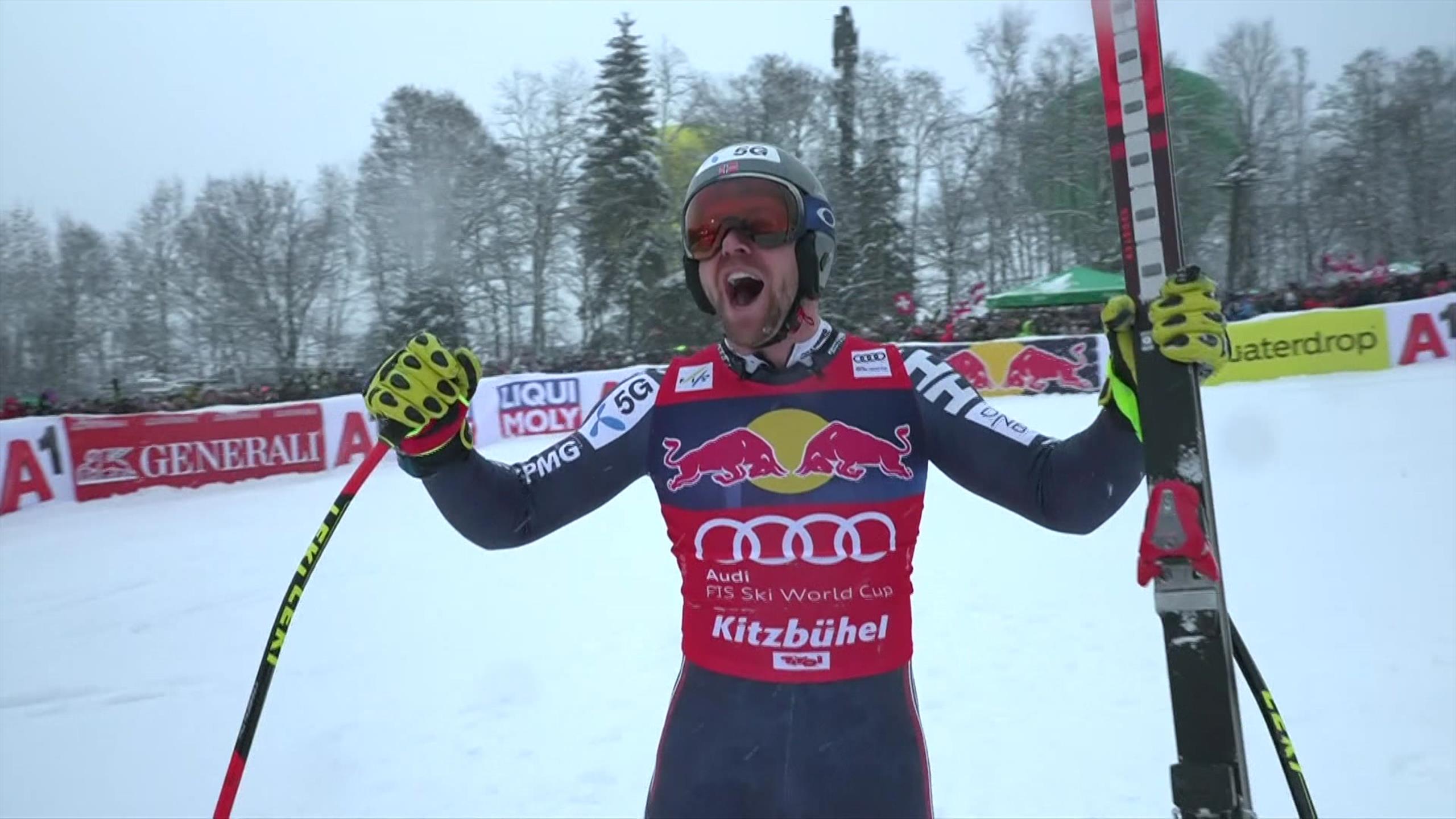 VIDEO - Kitzbühel - Un Aleksander Aamodt Kilde stratosphérique pour ...