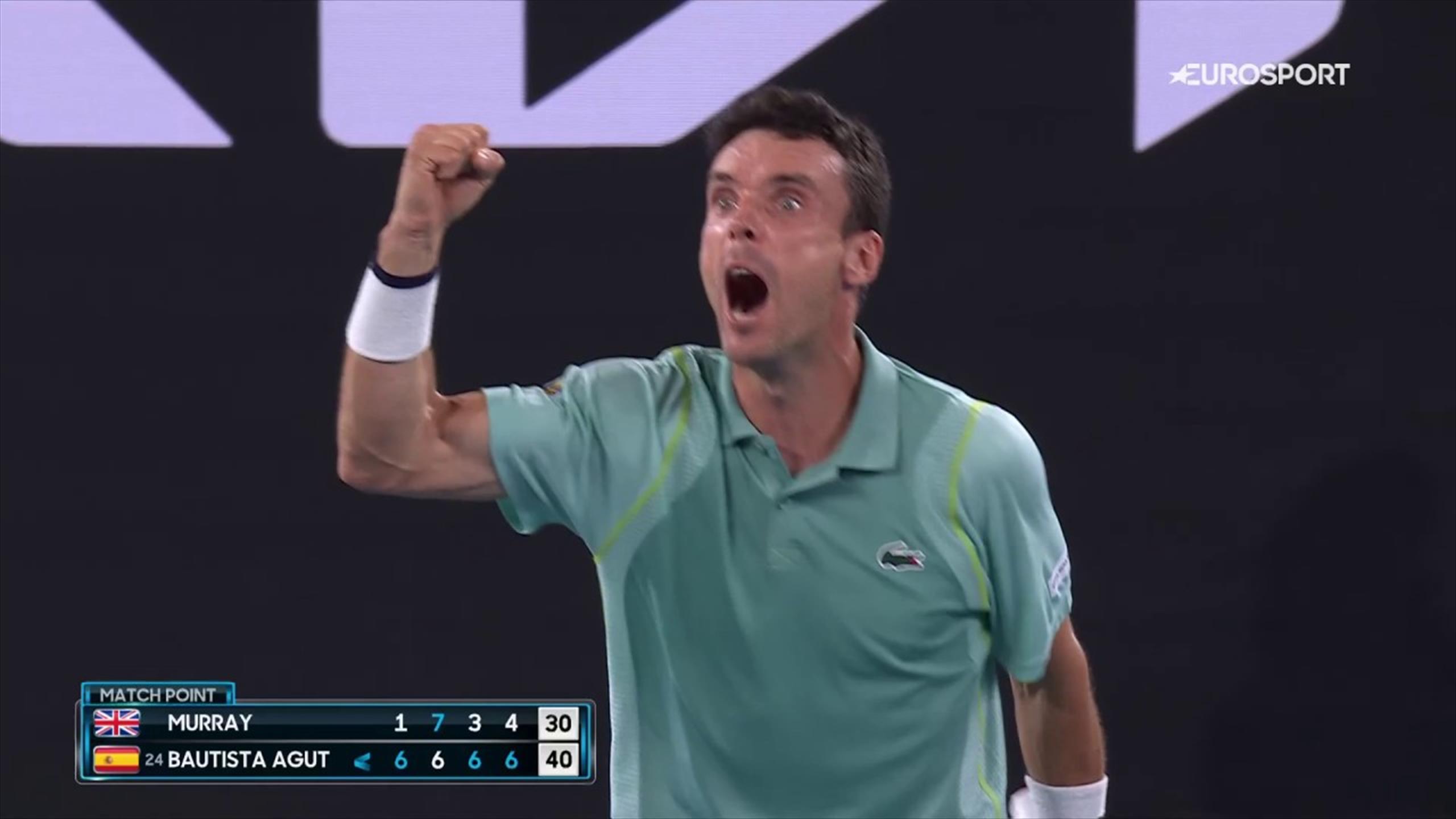 Roberto Bautista Agut ends Andy Murray's heroic run at the Australian Open with battling victory ...